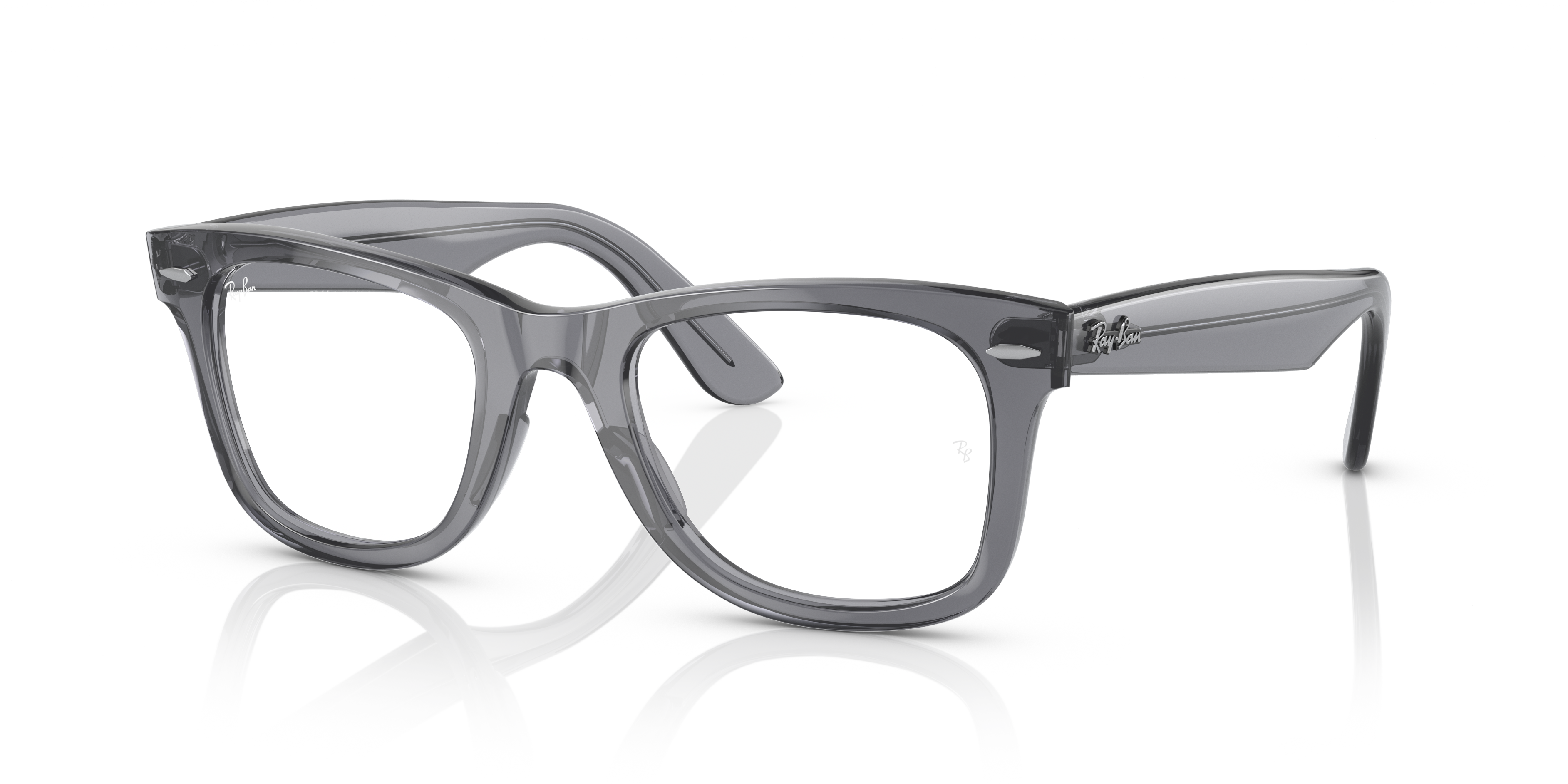 Wayfarer Ease Optics 镜架 透明灰色 光学眼镜 - RB4340V | Ray-Ban®