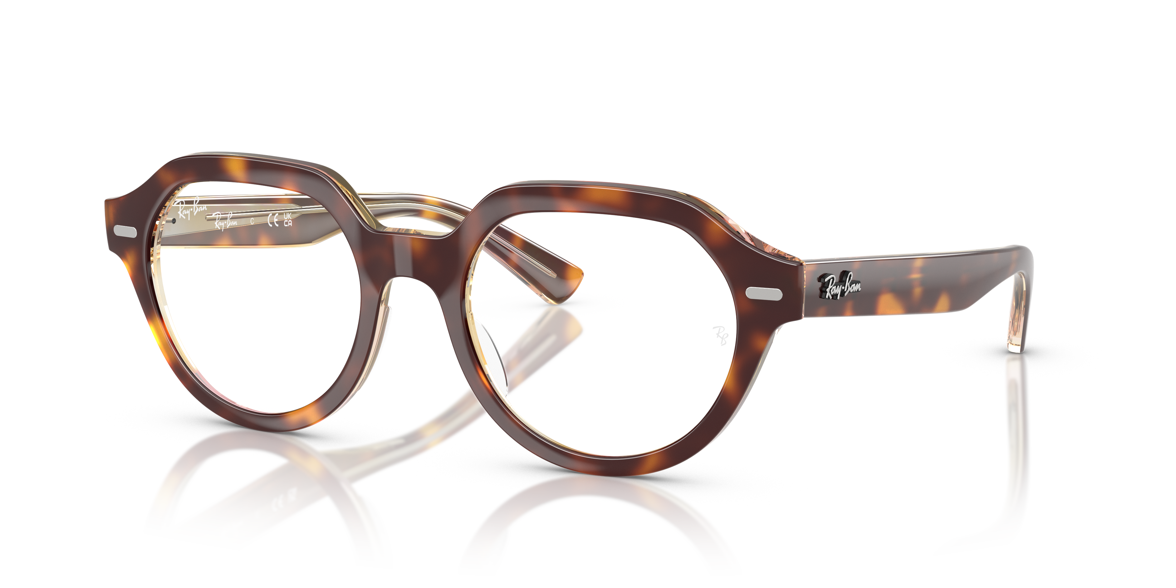 Óculos de Grau Gina Optics com armação na cor Havana-claro com ...