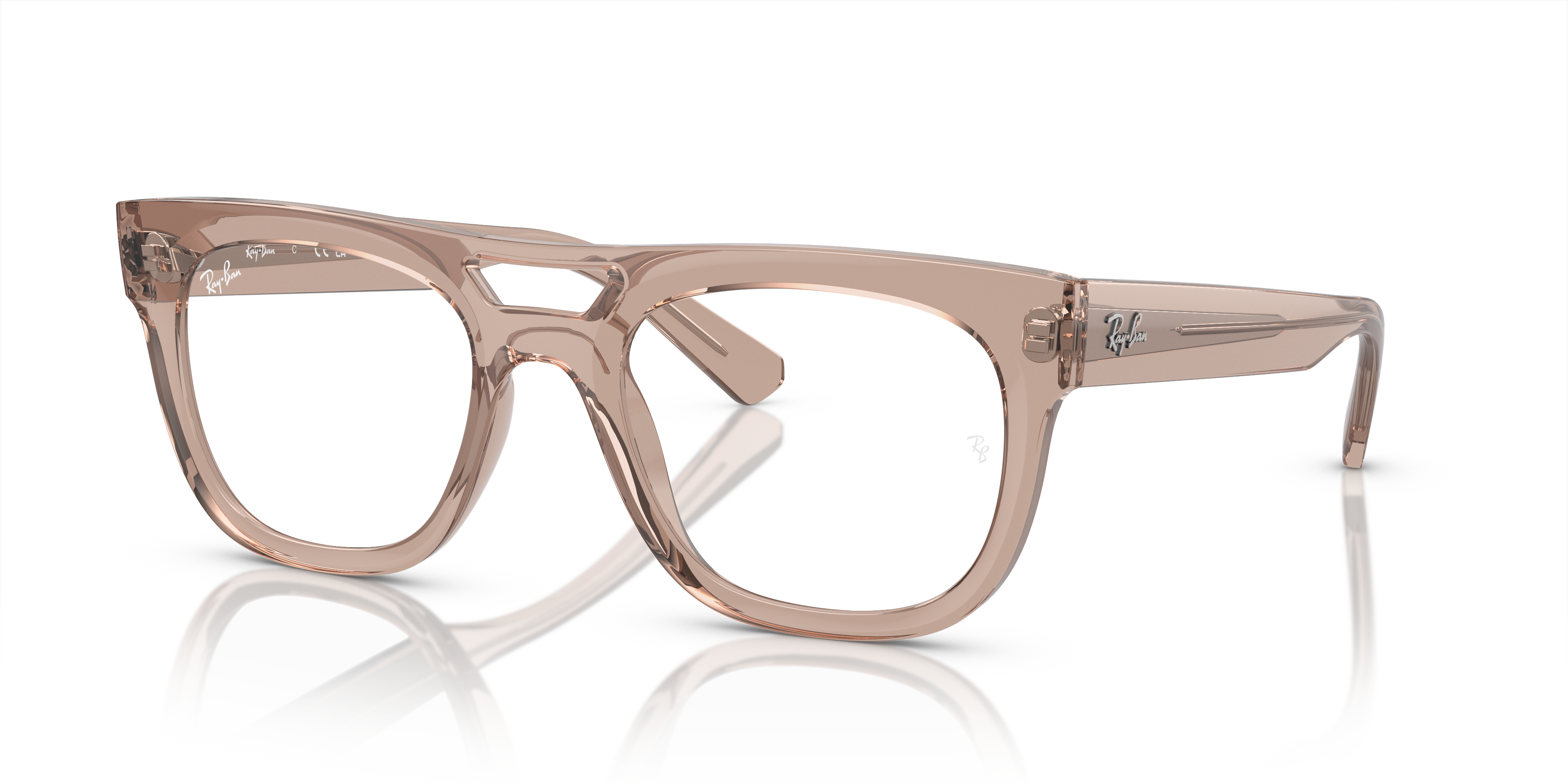 Lloyd Optics Bio-based Eyeglasses with Transparent Light Brown Frame ...