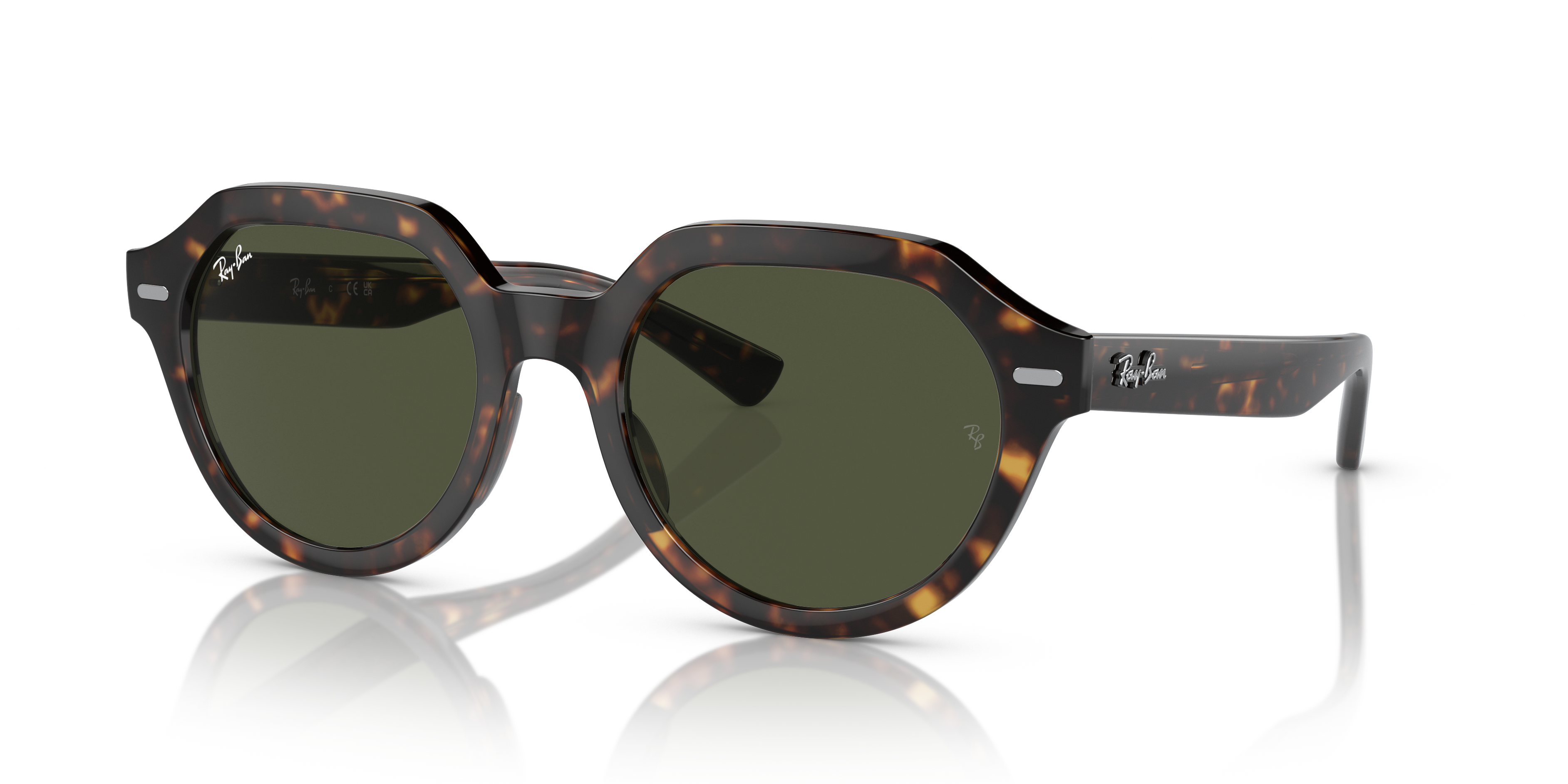 Gina Sunglasses in Havana and Green - RB4399 | Ray-Ban® US