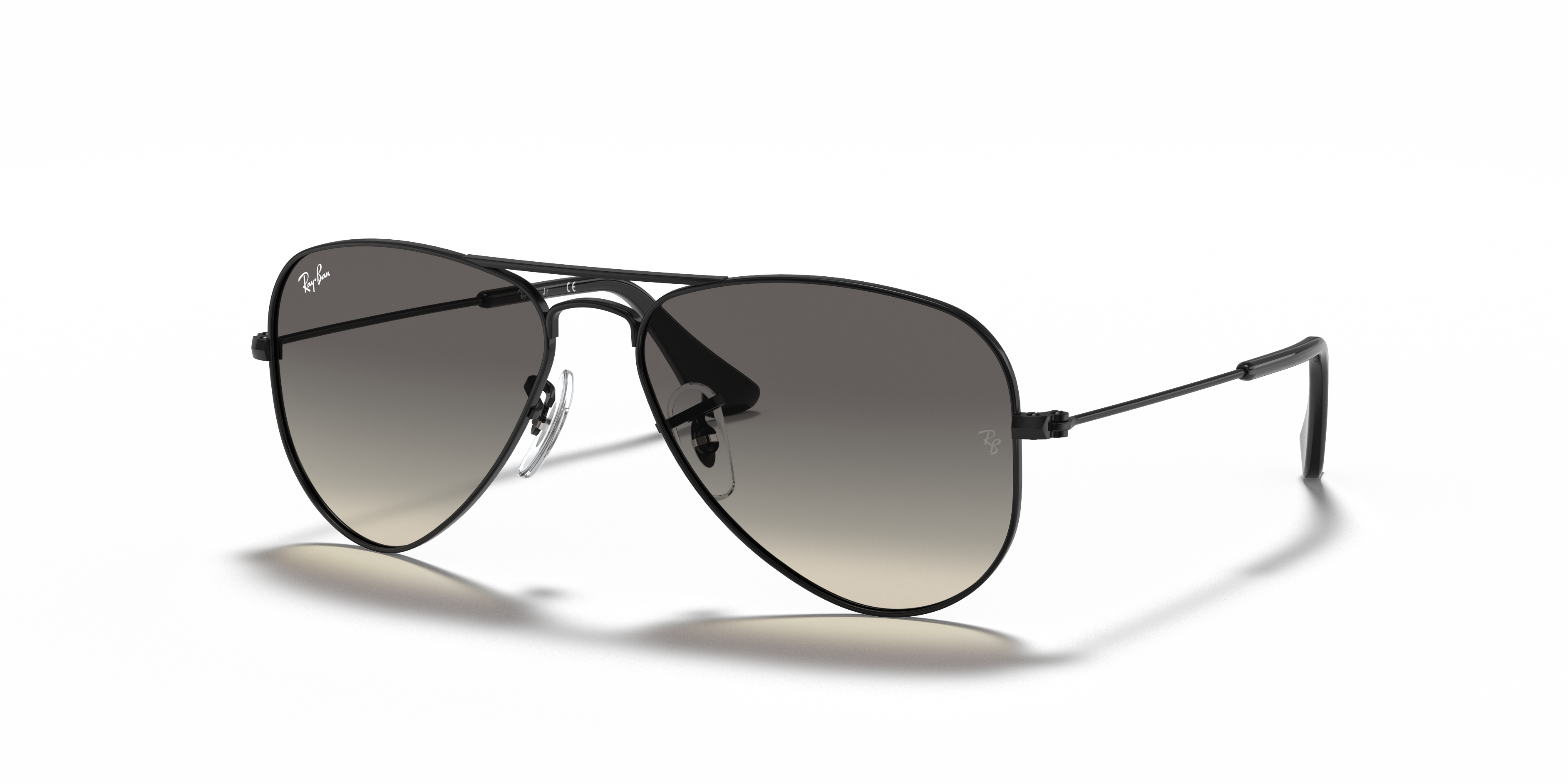 Aviator Kids 搭 黑色 的 浅灰色∕深灰色 - RB9506S | Ray-Ban® 雷朋