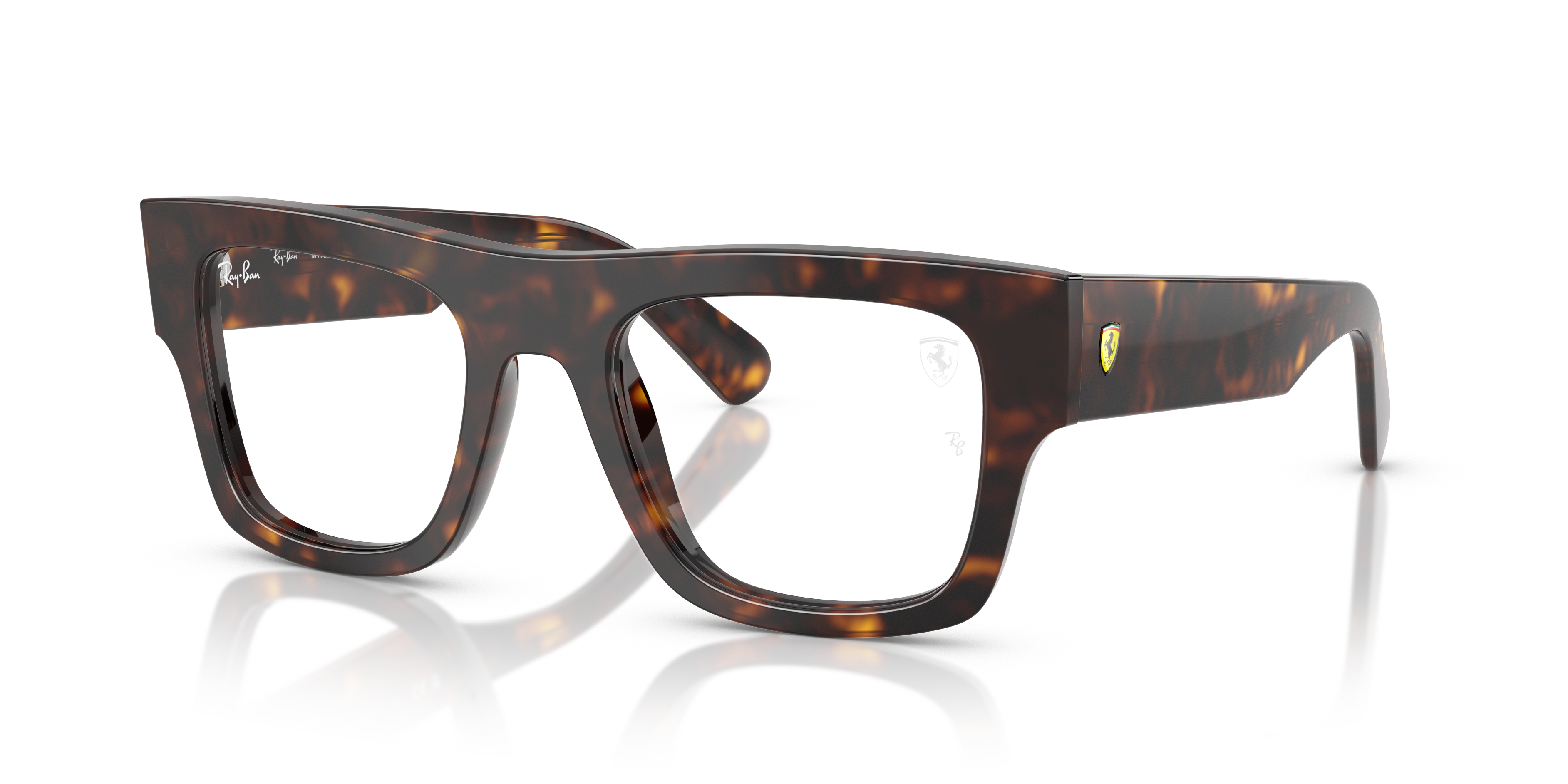 Rb5517m Optics Scuderia Ferrari Collection Les lunettes de vue Havana ...