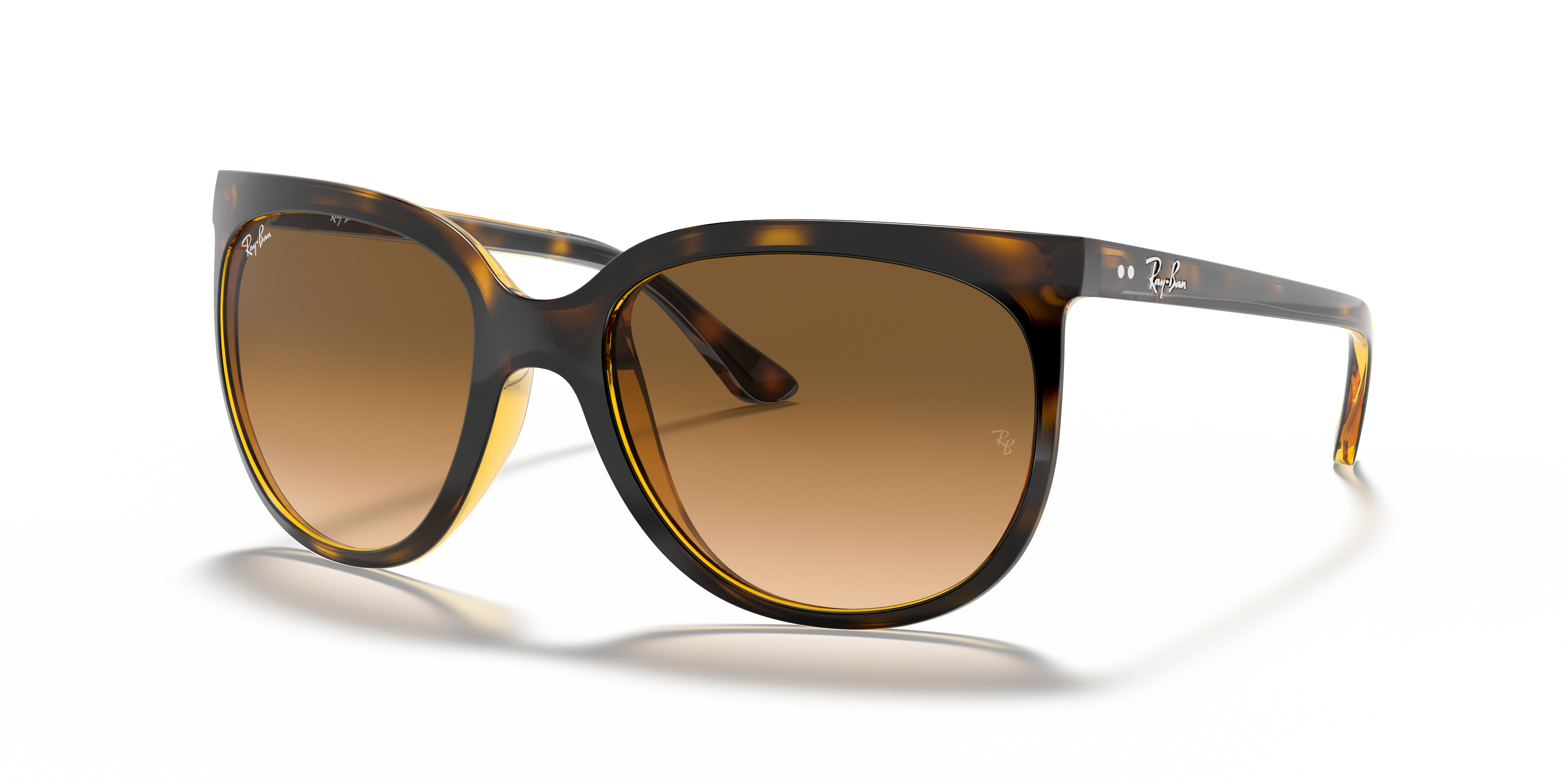 Cats 1000 Sunglasses in Light Havana and Light Brown Gradient - RB4126 ...