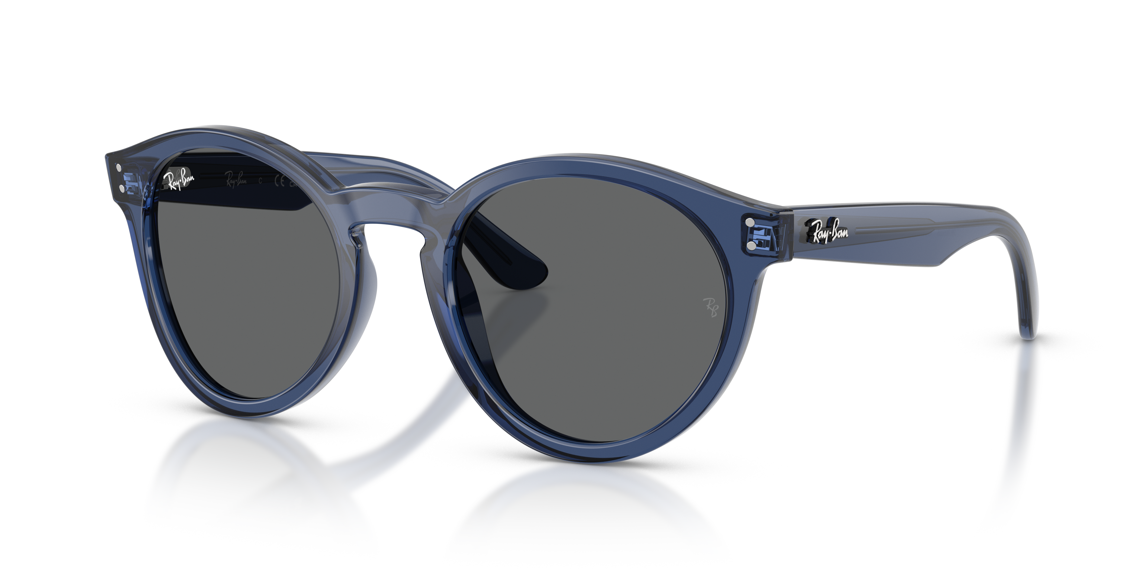 Óculos de Sol 2180 Reverse em Azul-marinho Transparente e Cinza-escuro ...