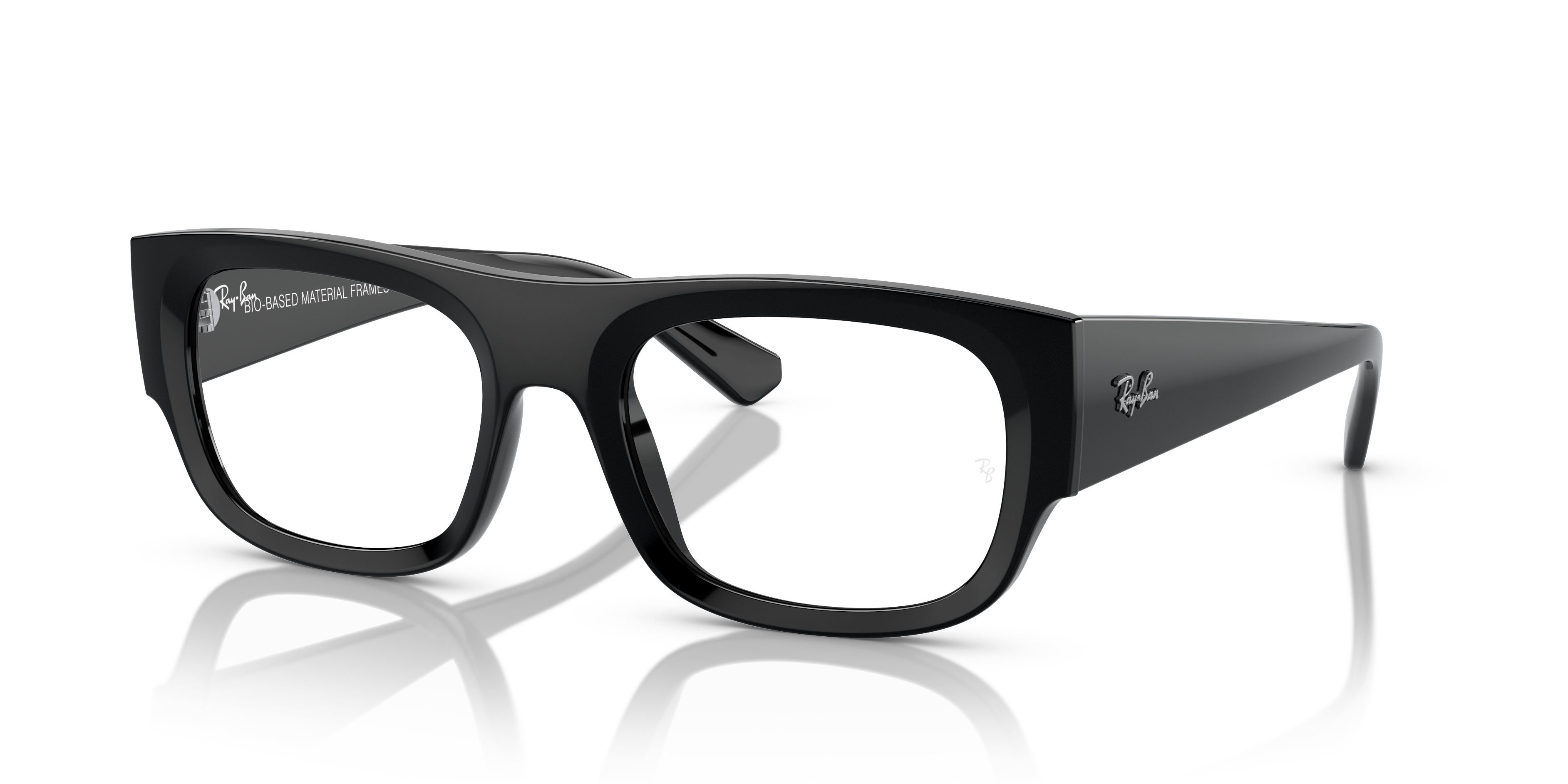 Kristin Optics Bio-based Eyeglasses with Polished Black Frame - RB7218 ...