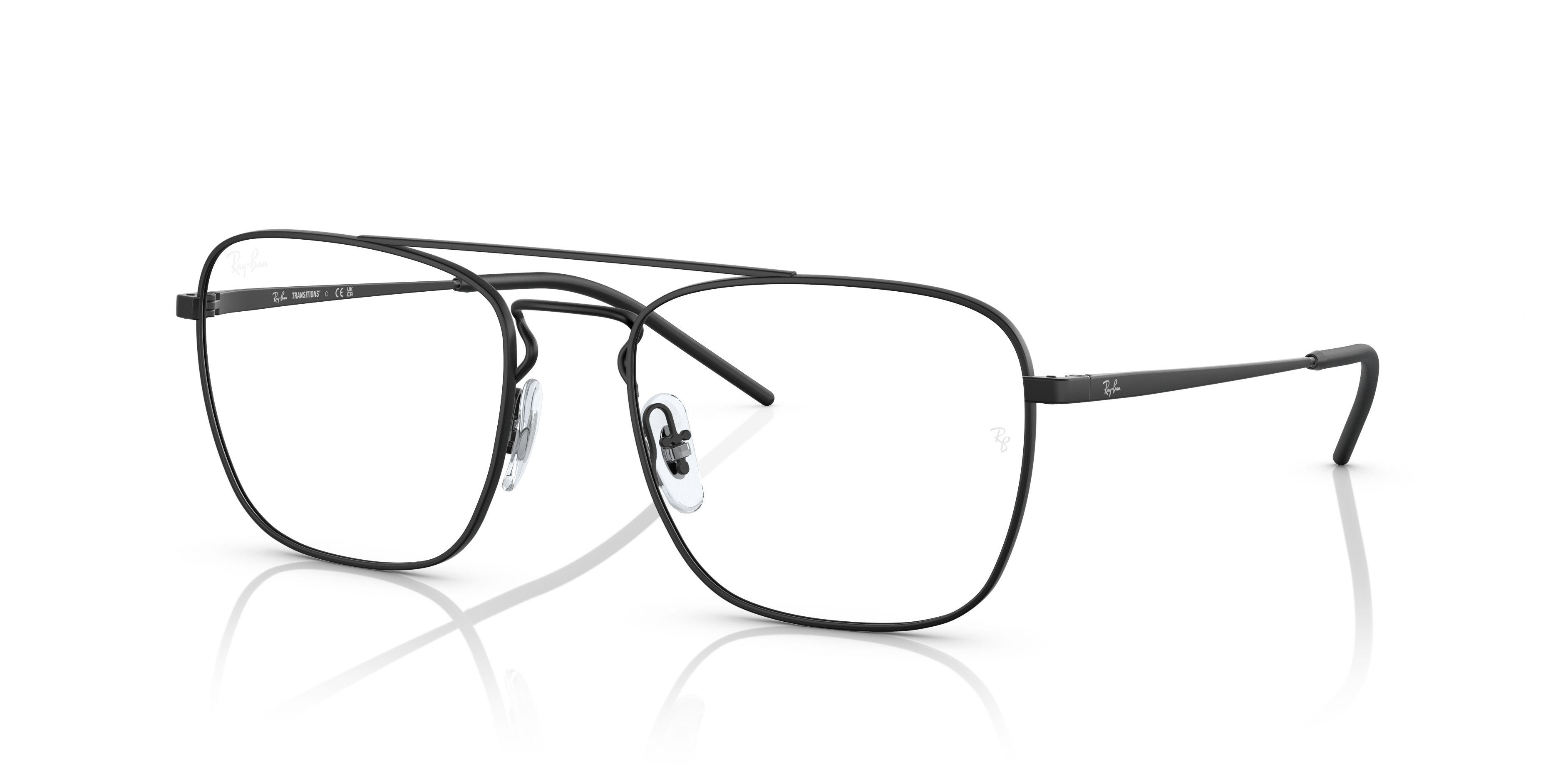 Rb3588 Transitions® Sunglasses in Matte Rubber Black and Clear/Grey ...