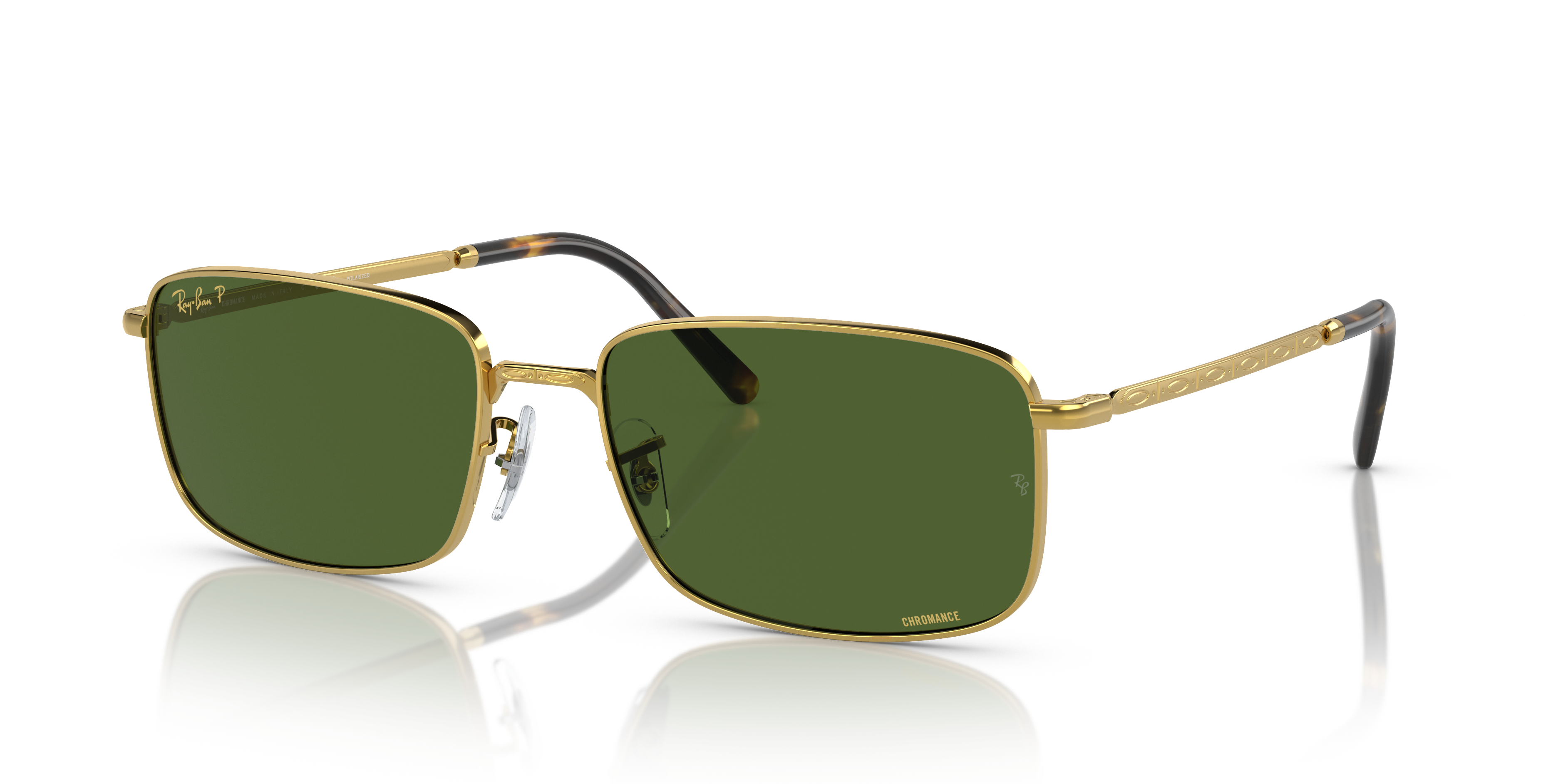 【レイバン公式ストア】 Ray-Ban® Rb3717 サングラス | ゴールド X ダークグリーン - RB3717