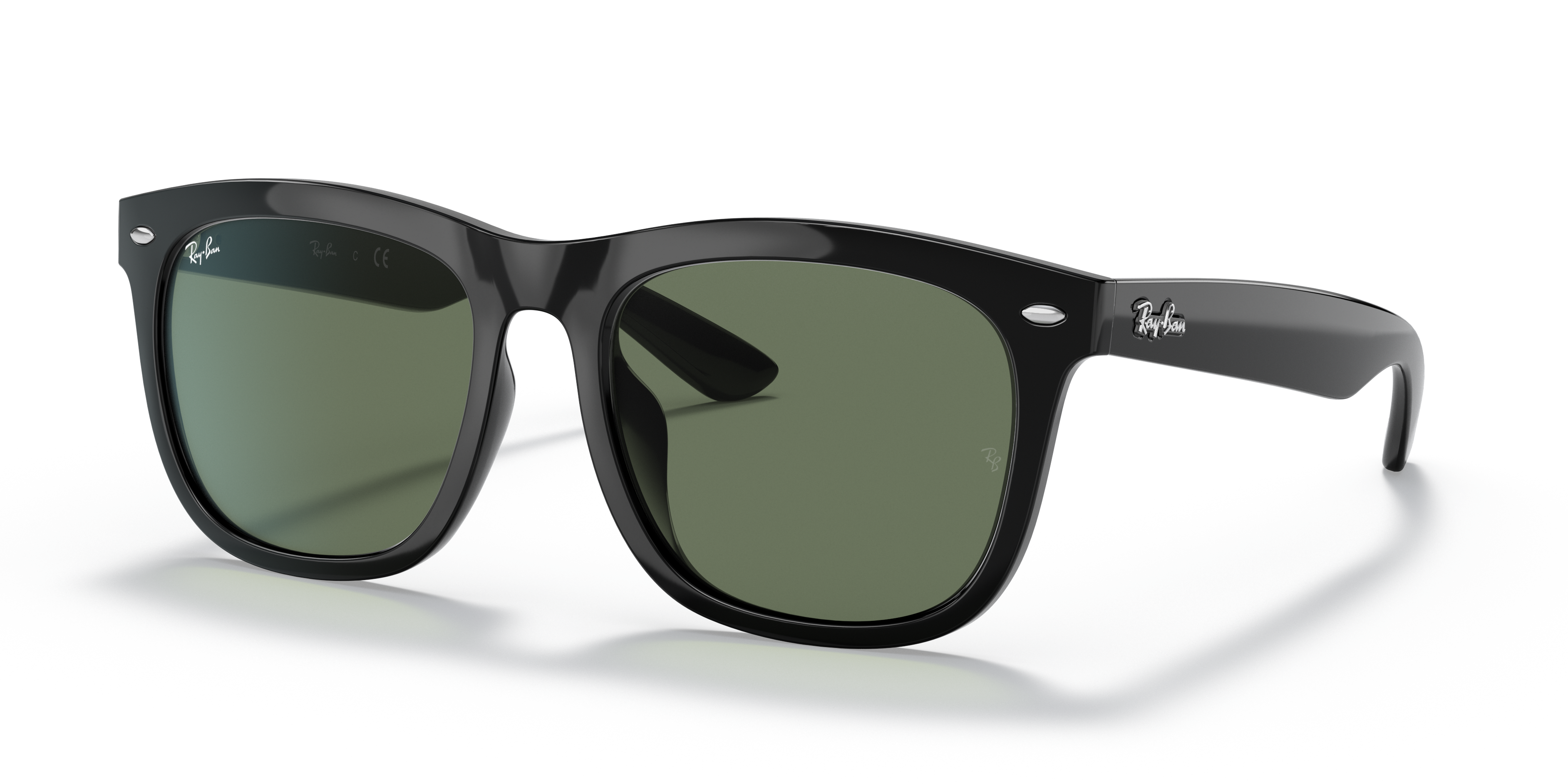 Rb4260d Sunglasses in Polished Black and Green Classic (57-19 ...