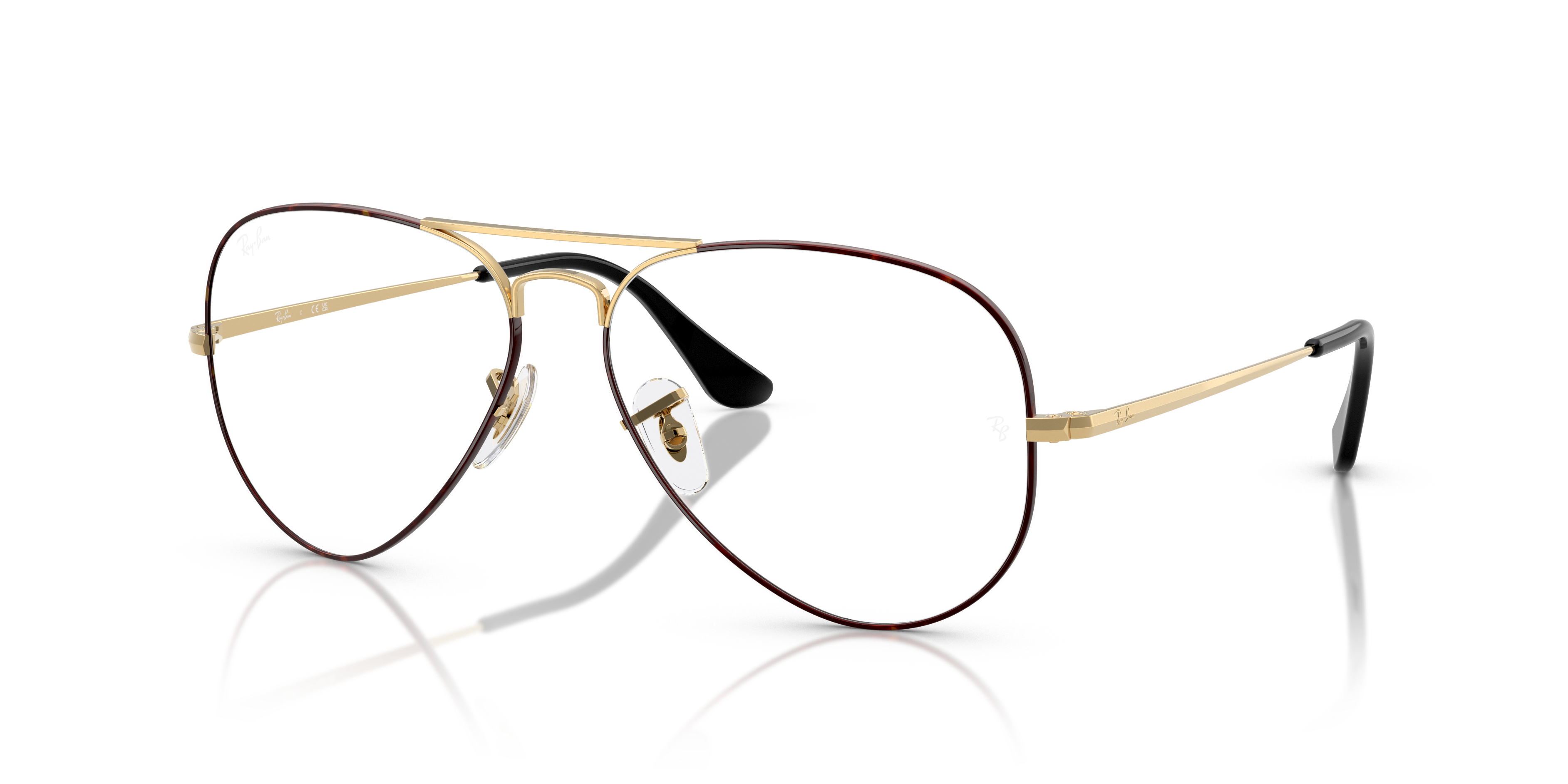Aviator Optics Les lunettes de vue Poli Noir sur Arista avec monture ...