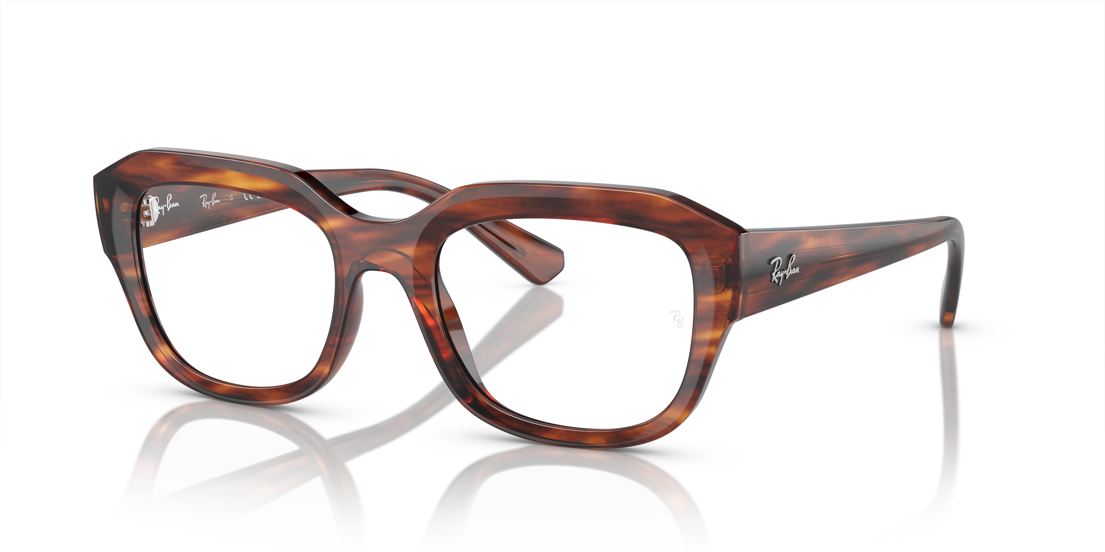 Leonid Optics Bio-based Eyeglasses with Striped Havana Frame - RB7225F ...
