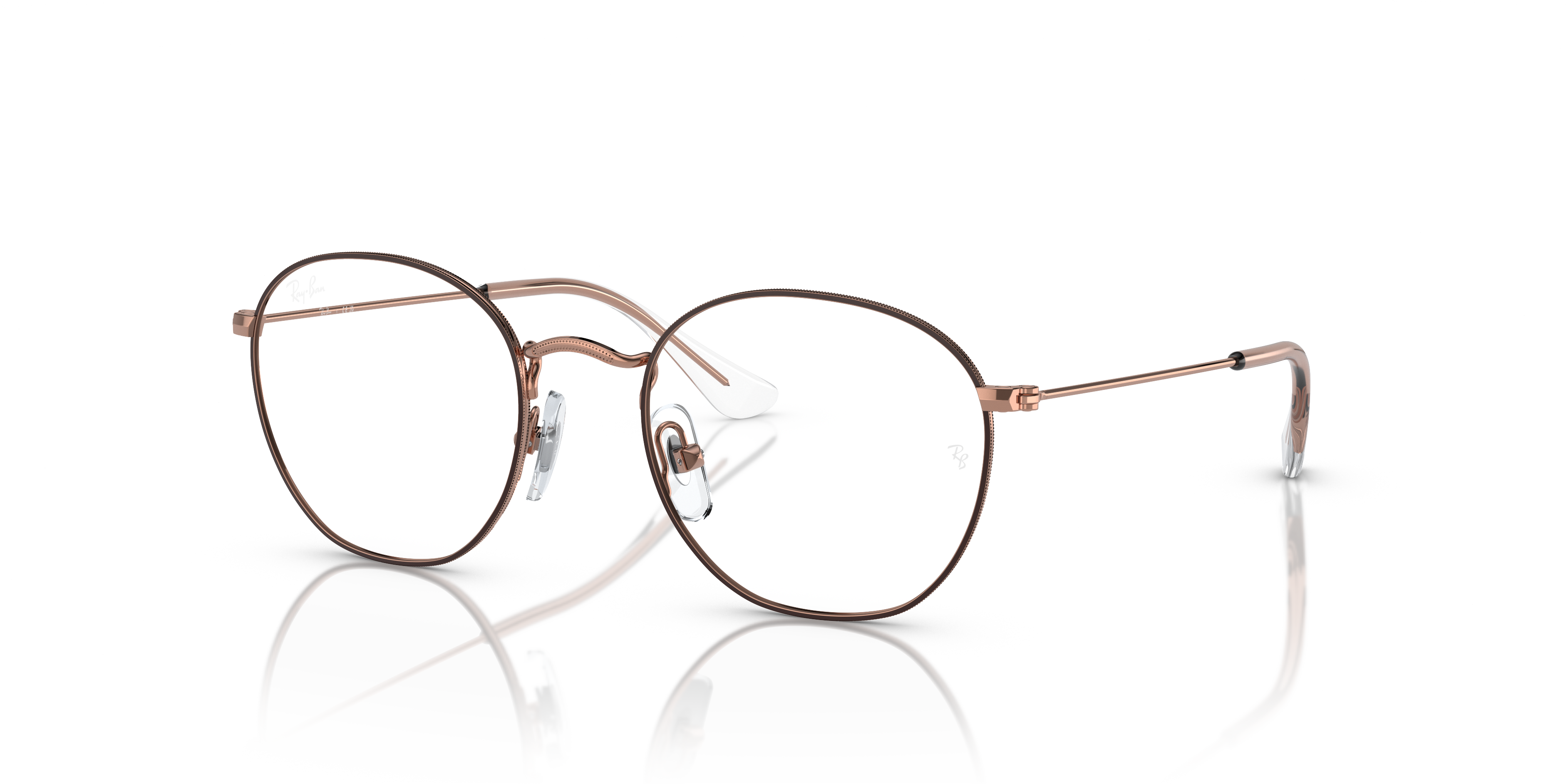 Rob Optics Kids Eyeglasses with Brown On Rose Gold Frame - RY9572V ...