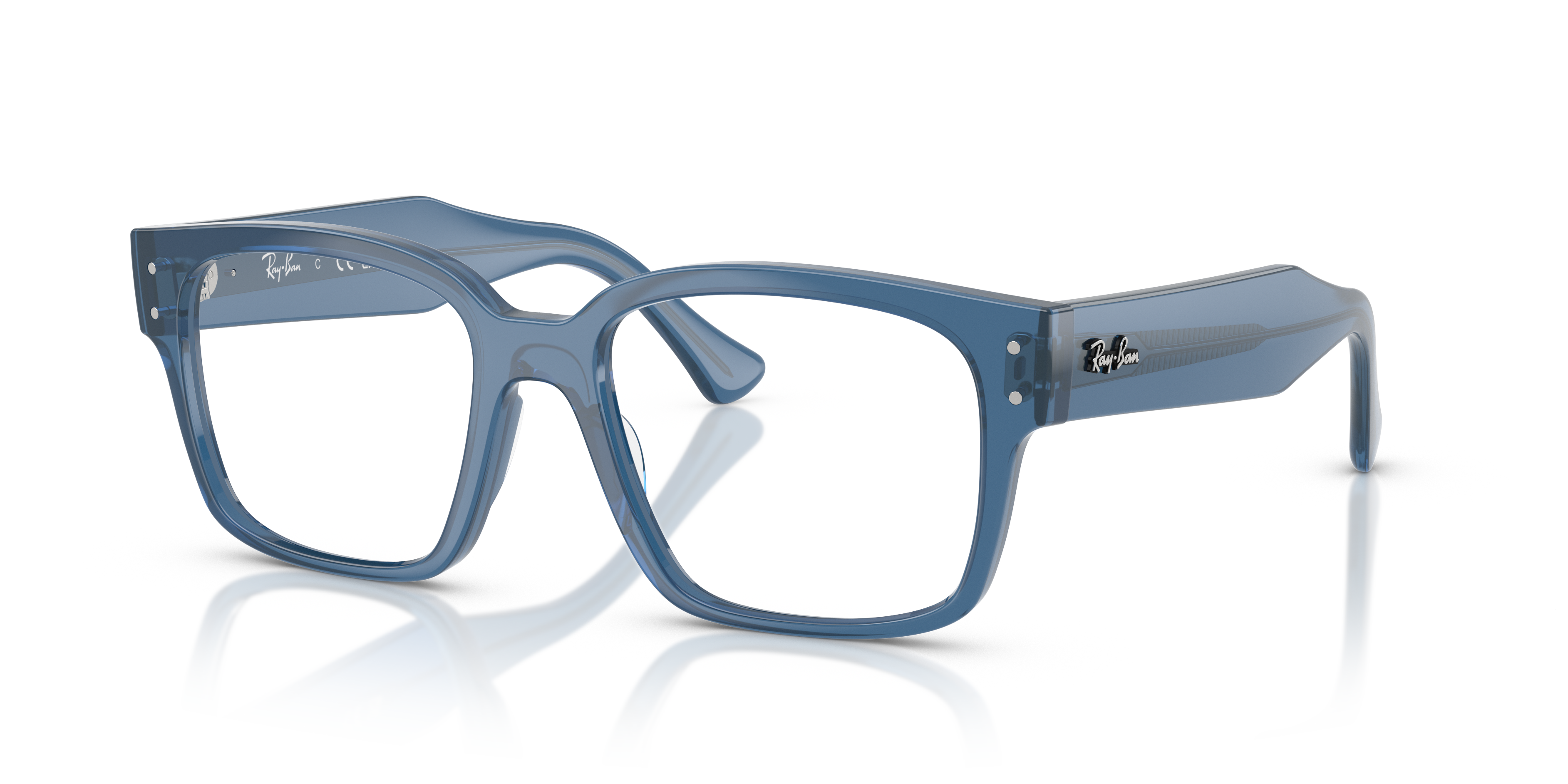 Laurene Optics Bio-based Les lunettes de vue Transparent Bleu avec ...