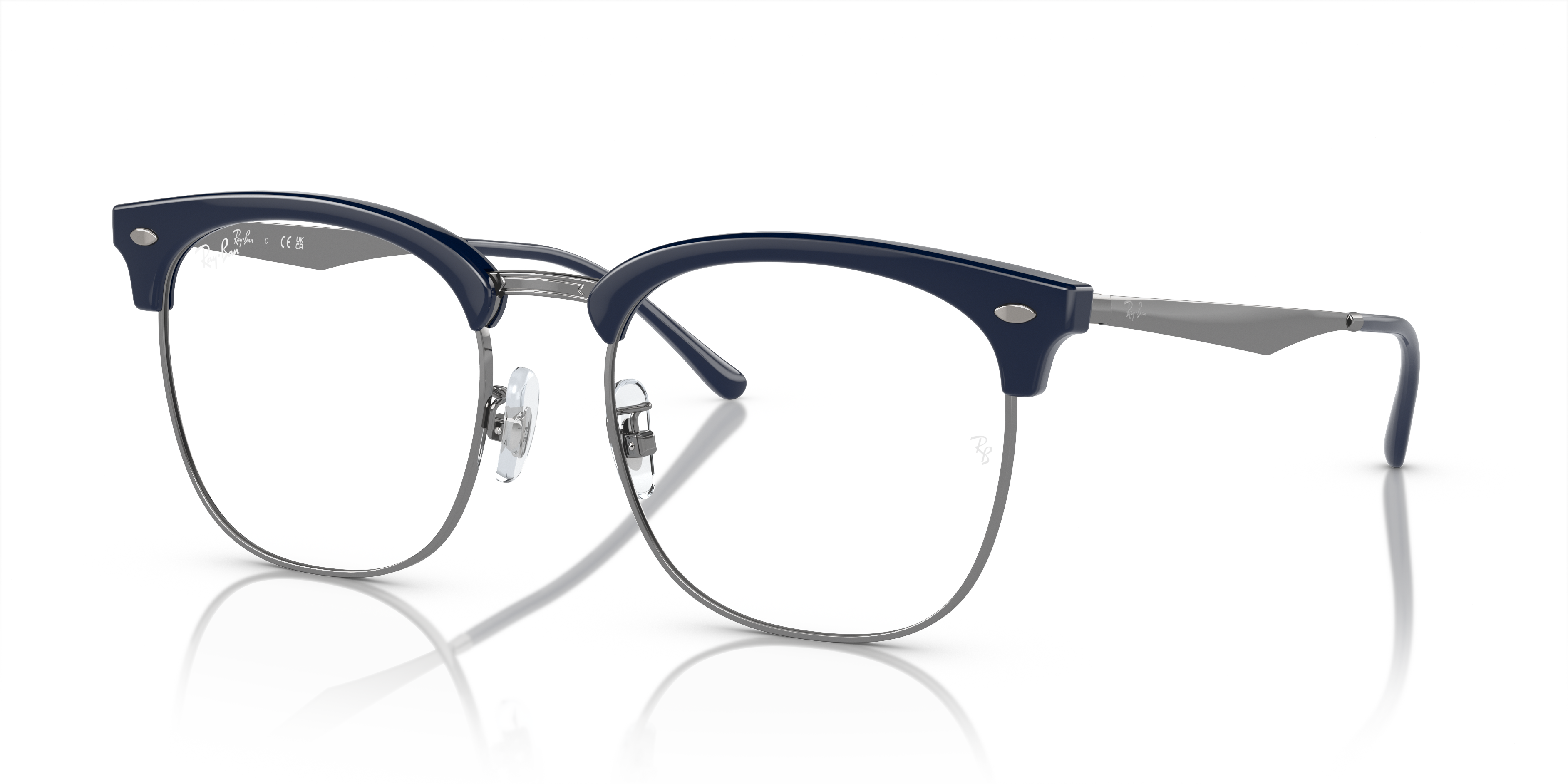 Occhiali da Vista Rb7318d Optics con montatura Blu su gunmetal ...