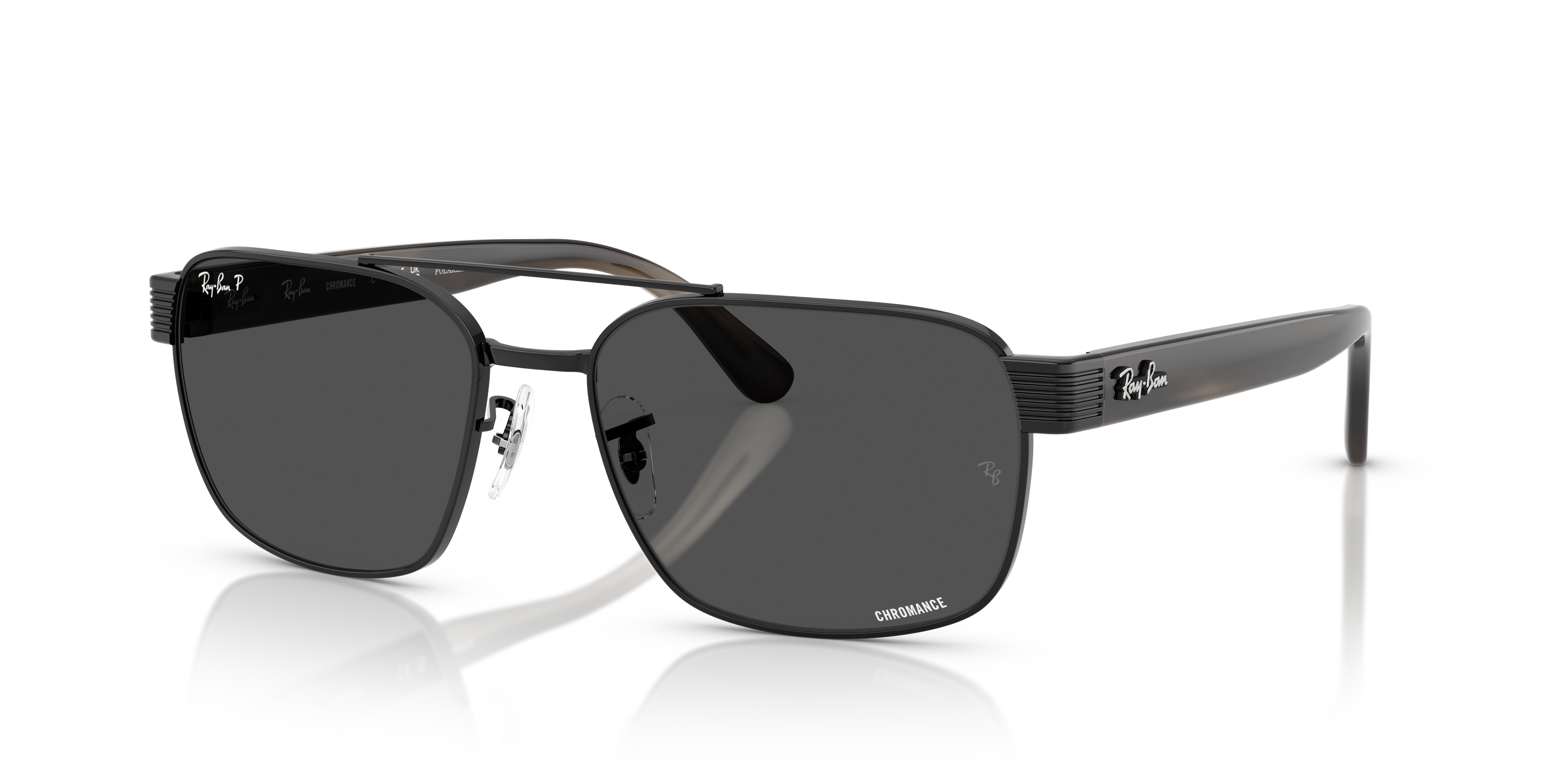 Lentes de sol Rb3751ch Chromance en Negro y Gris Oscuro Polarizado ...