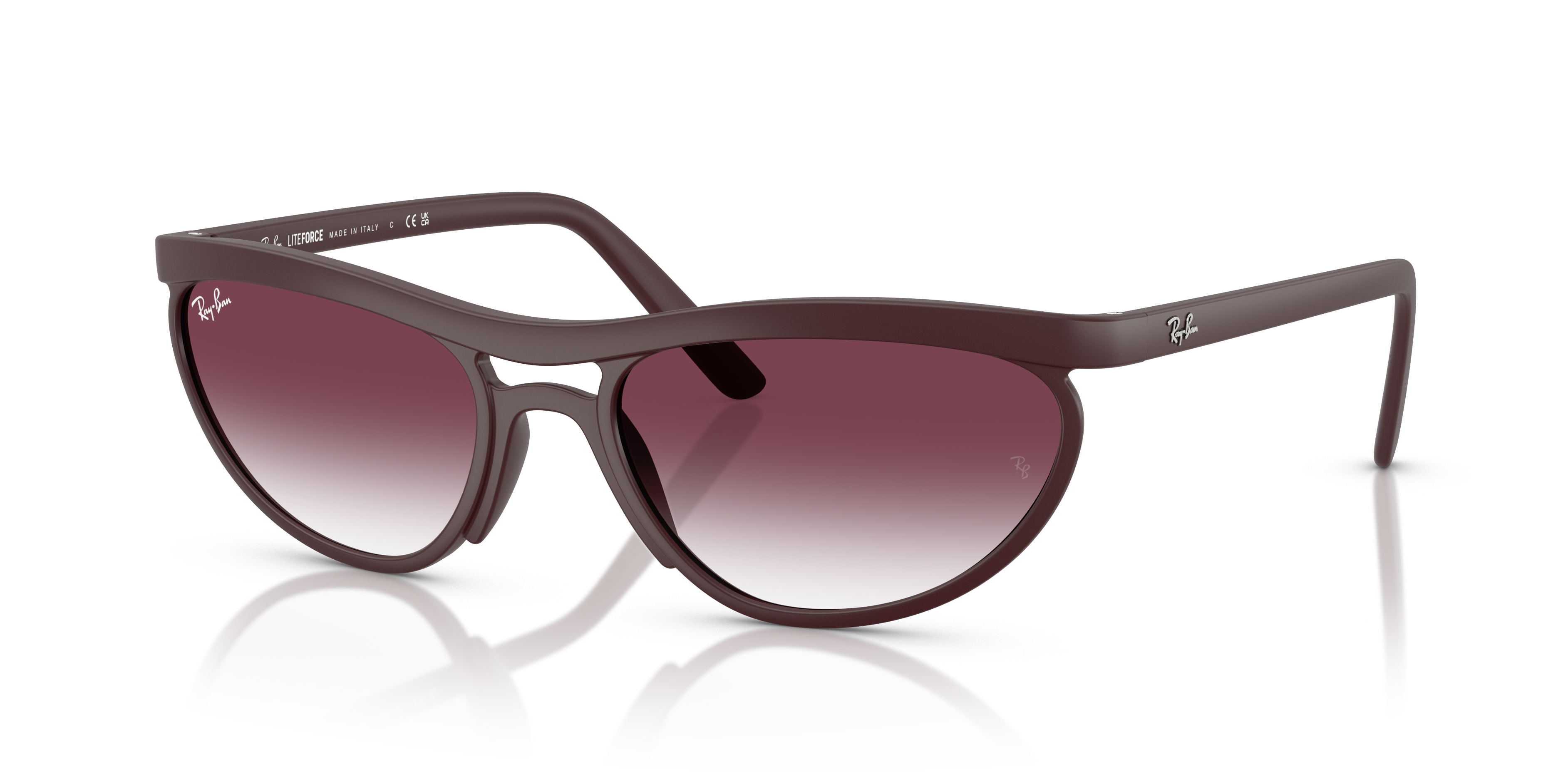 Predator Liteforce Sunglasses In Sand Dark Violet And Clear Gradient