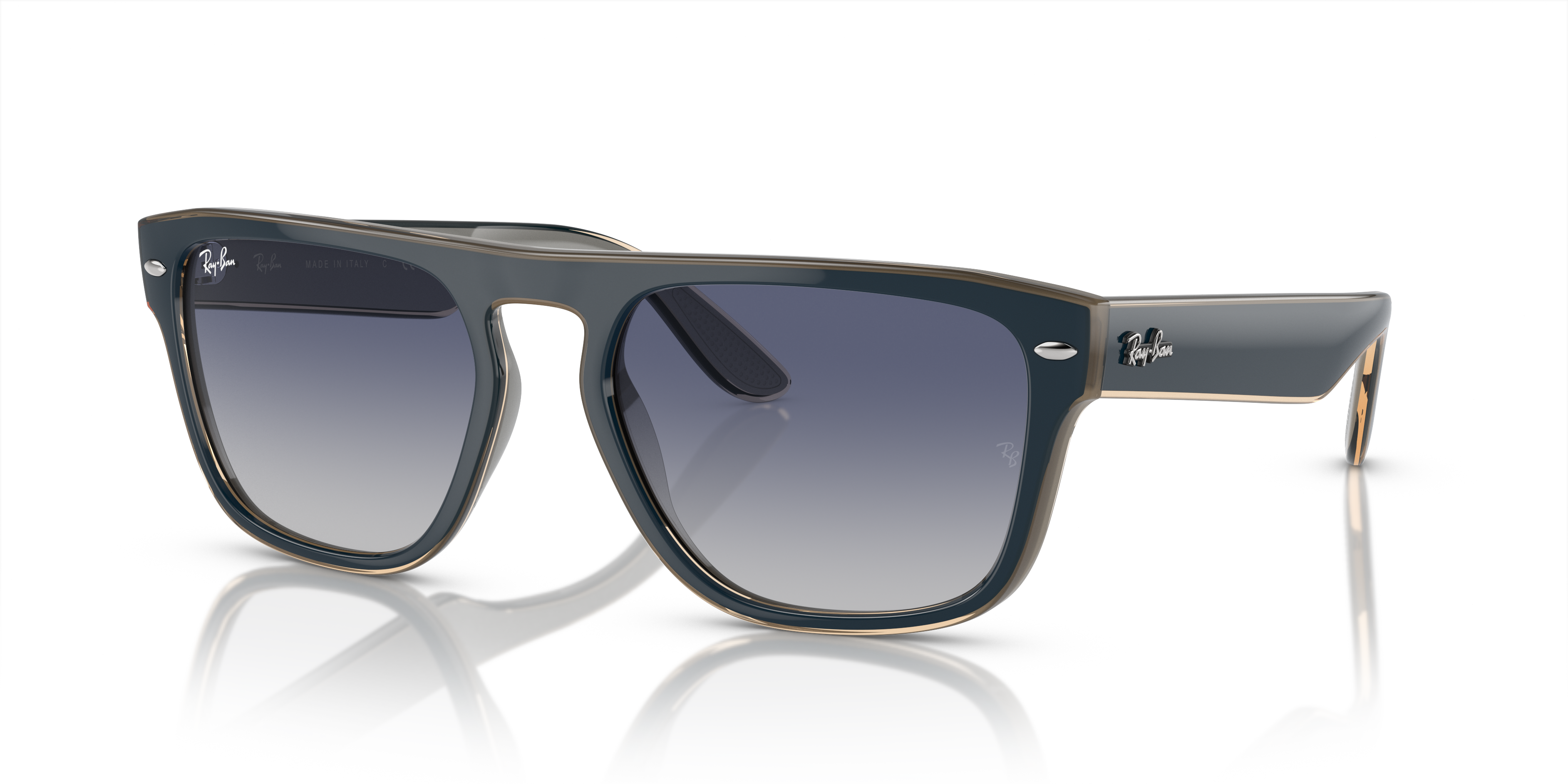 Rb4407 Sunglasses in Polished Blue & Grey & Transparent Light Brown and ...