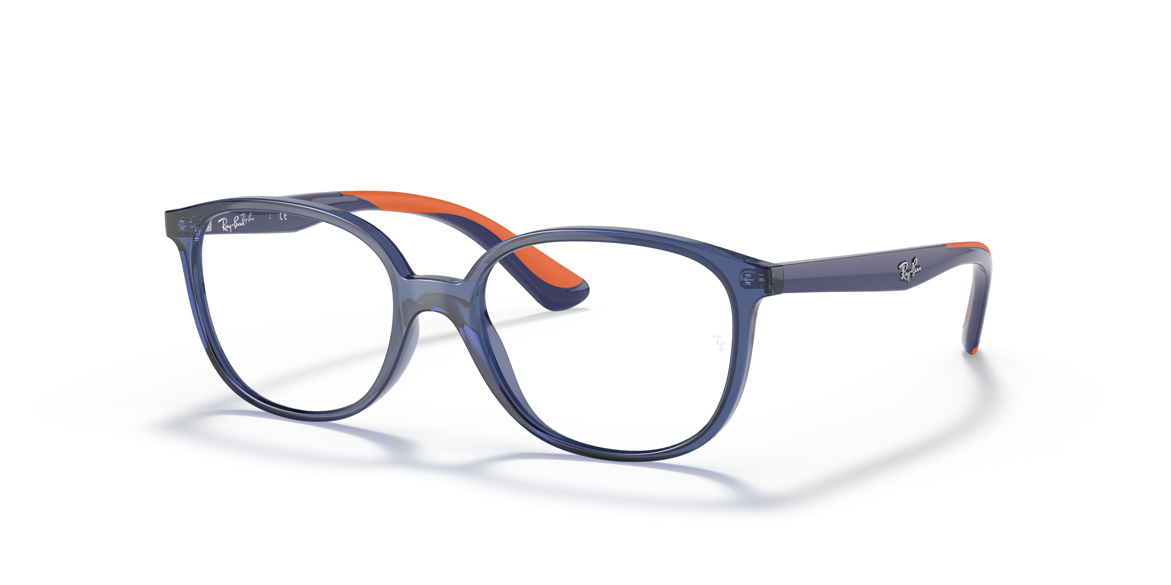 Rb1598 Optics Kids Eyeglasses with Polished Transparent Blue Frame (49 ...