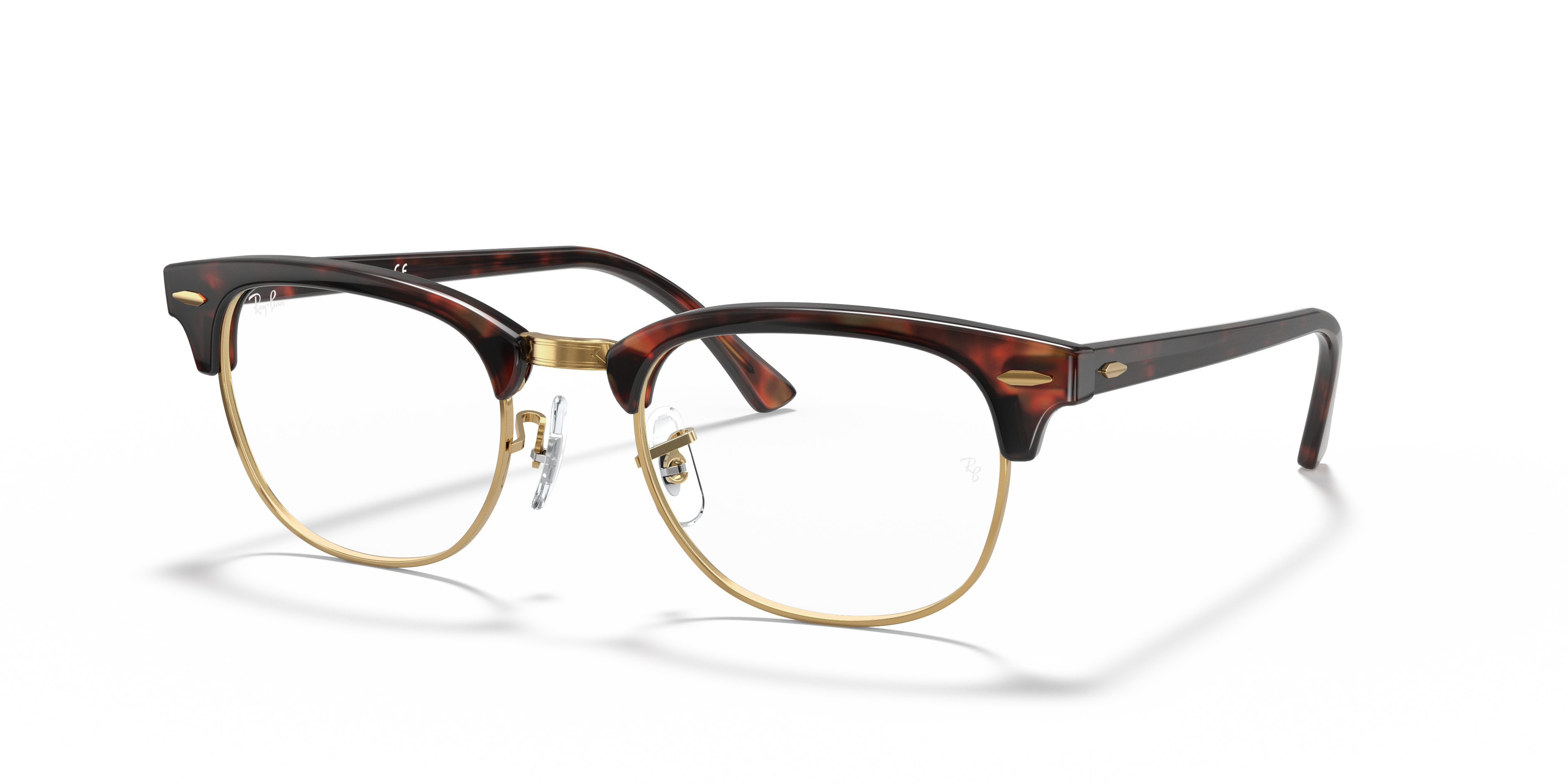Clubmaster Optics 镜架 仿玳瑁色 光学眼镜 - RB5154 | Ray-Ban®