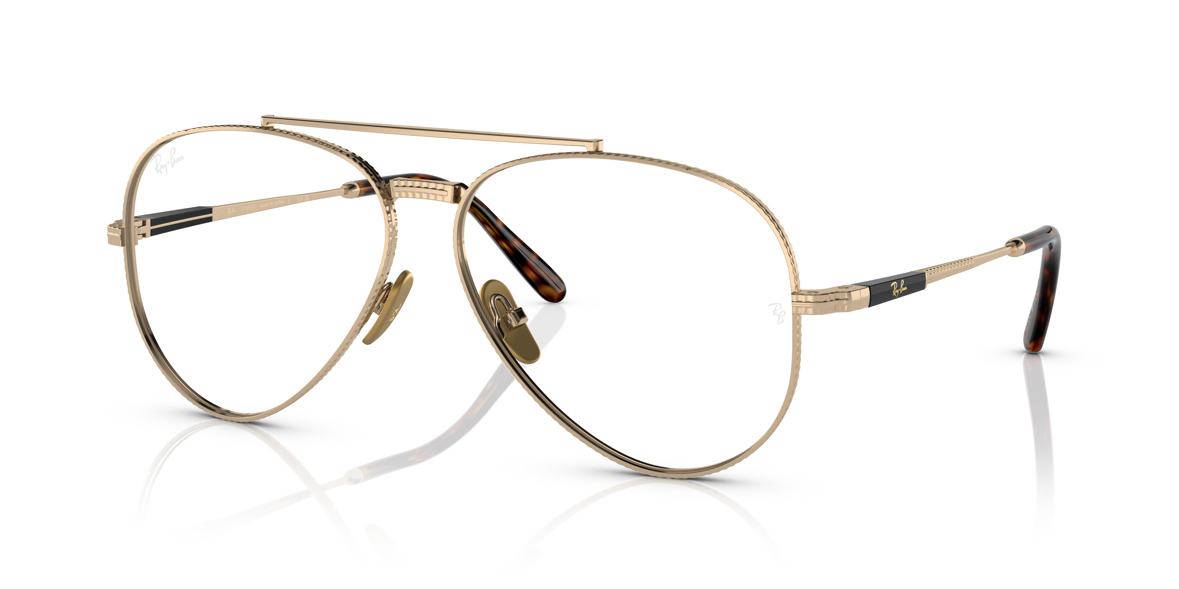 Aviator Ii Titanium Optics 镜架 Arista 金 光学眼镜 - RB8225V | Ray-Ban®