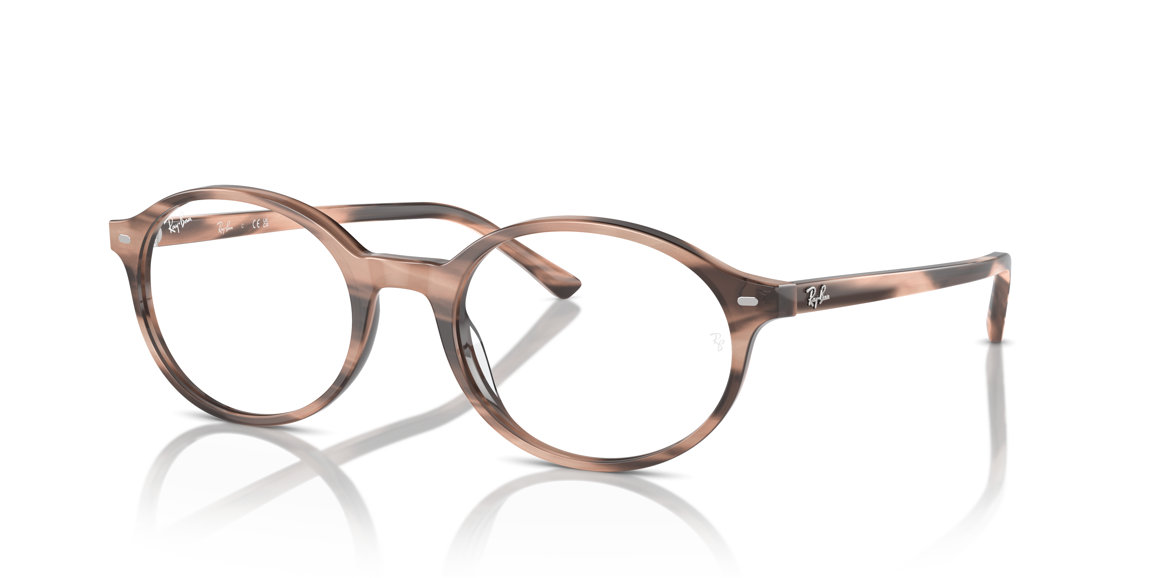German Optics Eyeglasses with Striped Pink Frame - RB5429 | Ray-Ban® US