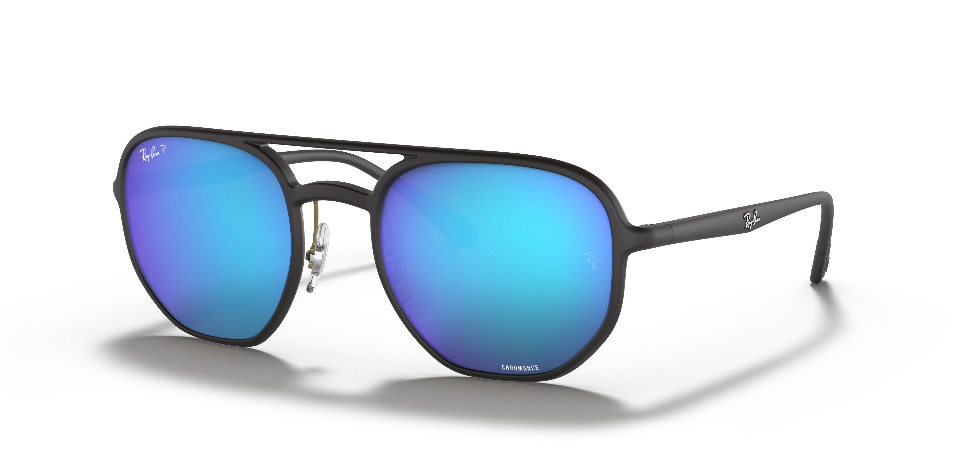 Rb4321ch Chromance 搭 黑色 的 蓝色 - RB4321CH | Ray-Ban® 雷朋