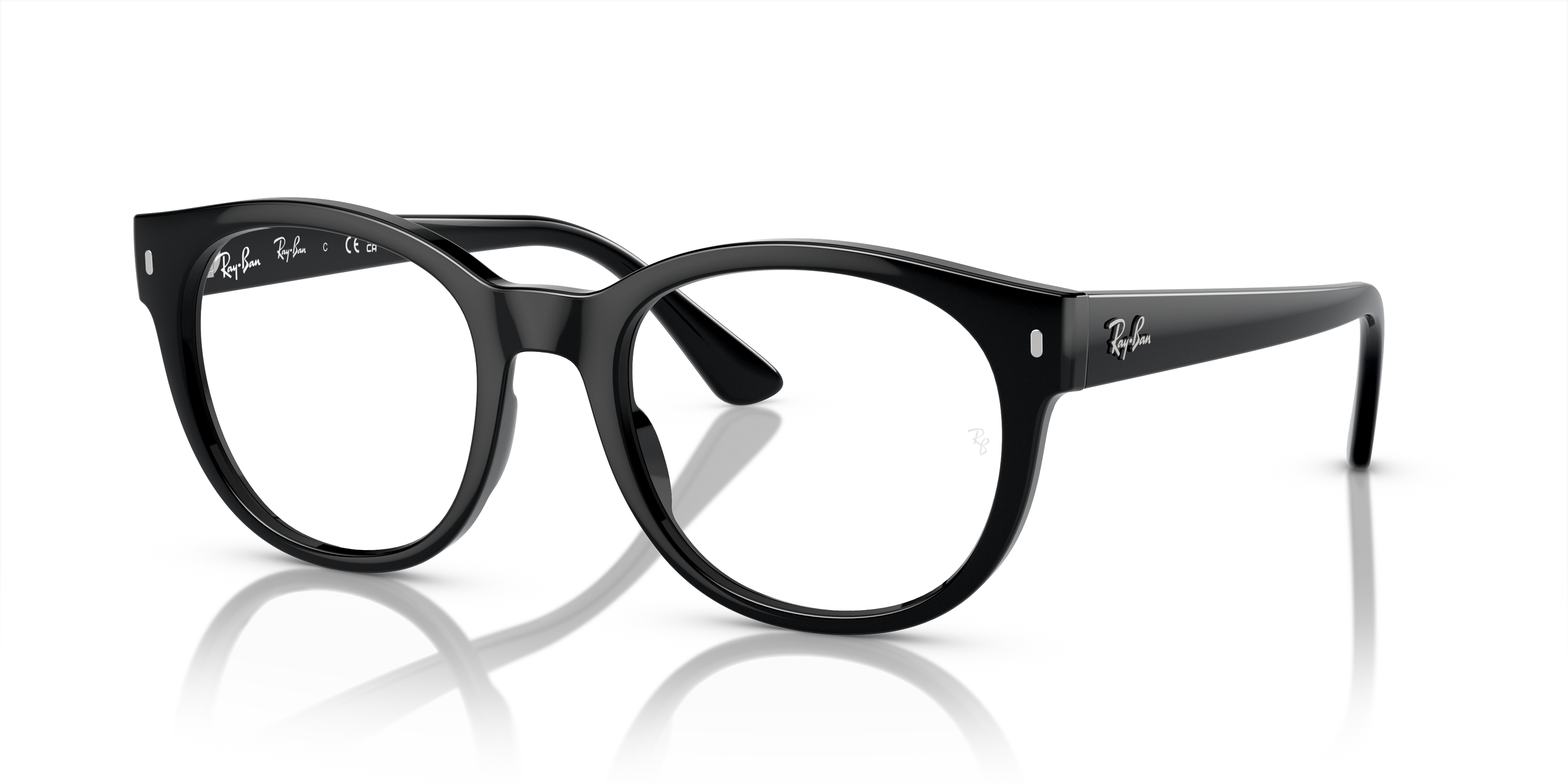 Lentes de Vista Rb7227 Optics con Armazón Pulido Negro (53-21) - RB7227 ...
