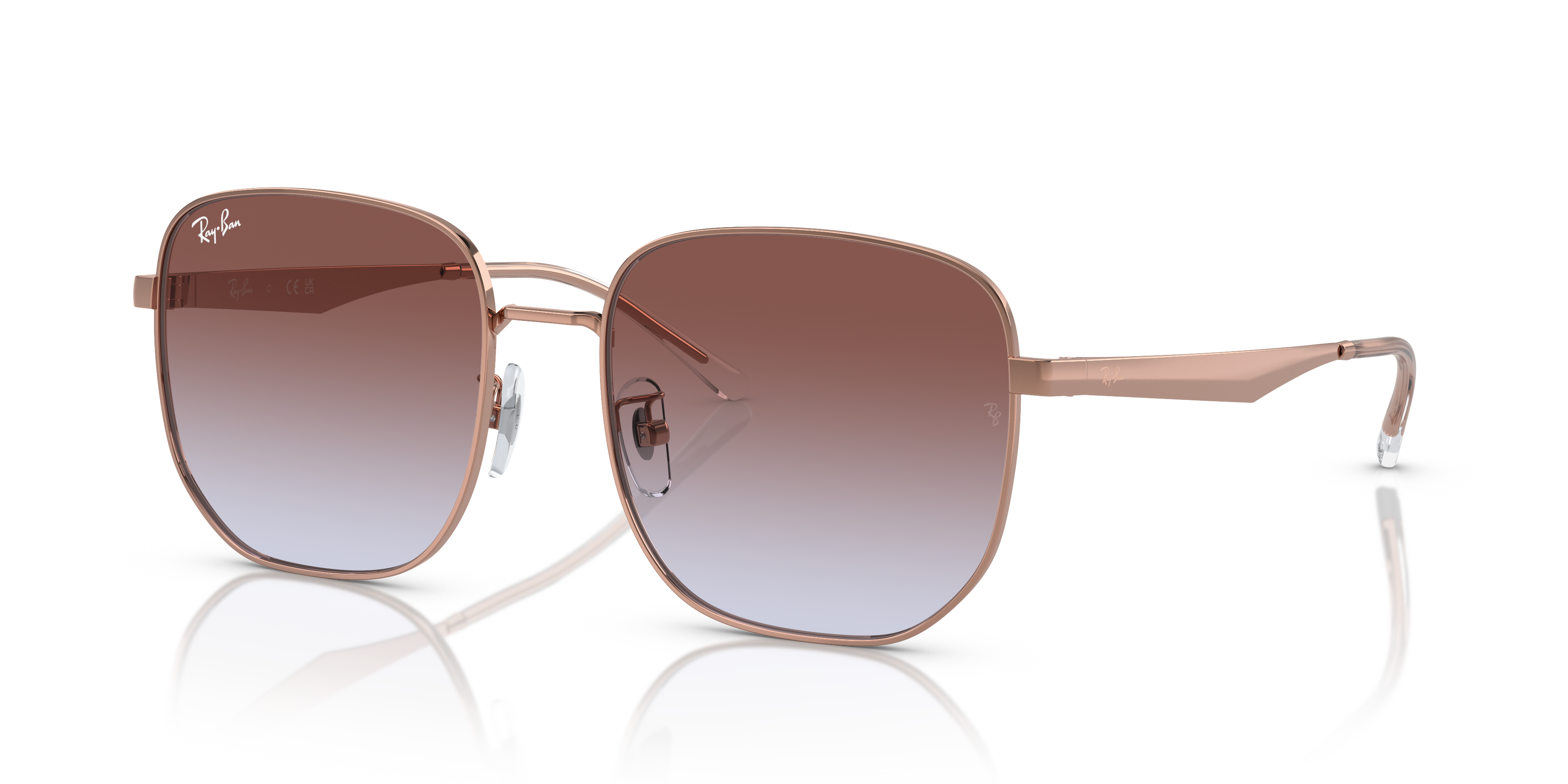 Rb3713d Sunglasses in Rose Gold and Violet - RB3713D | Ray-Ban® US