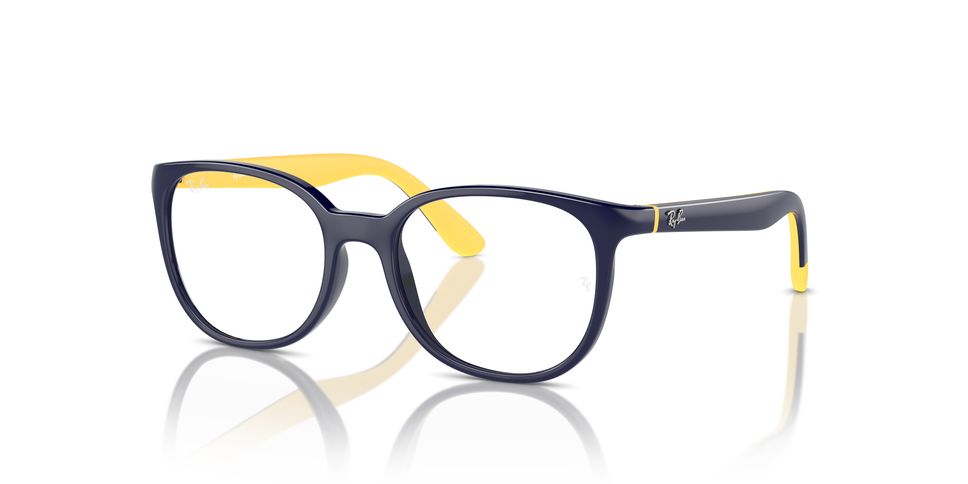 Rb1631 Optics Kids Bio-based Eyeglasses with Polished Dark Blue On ...