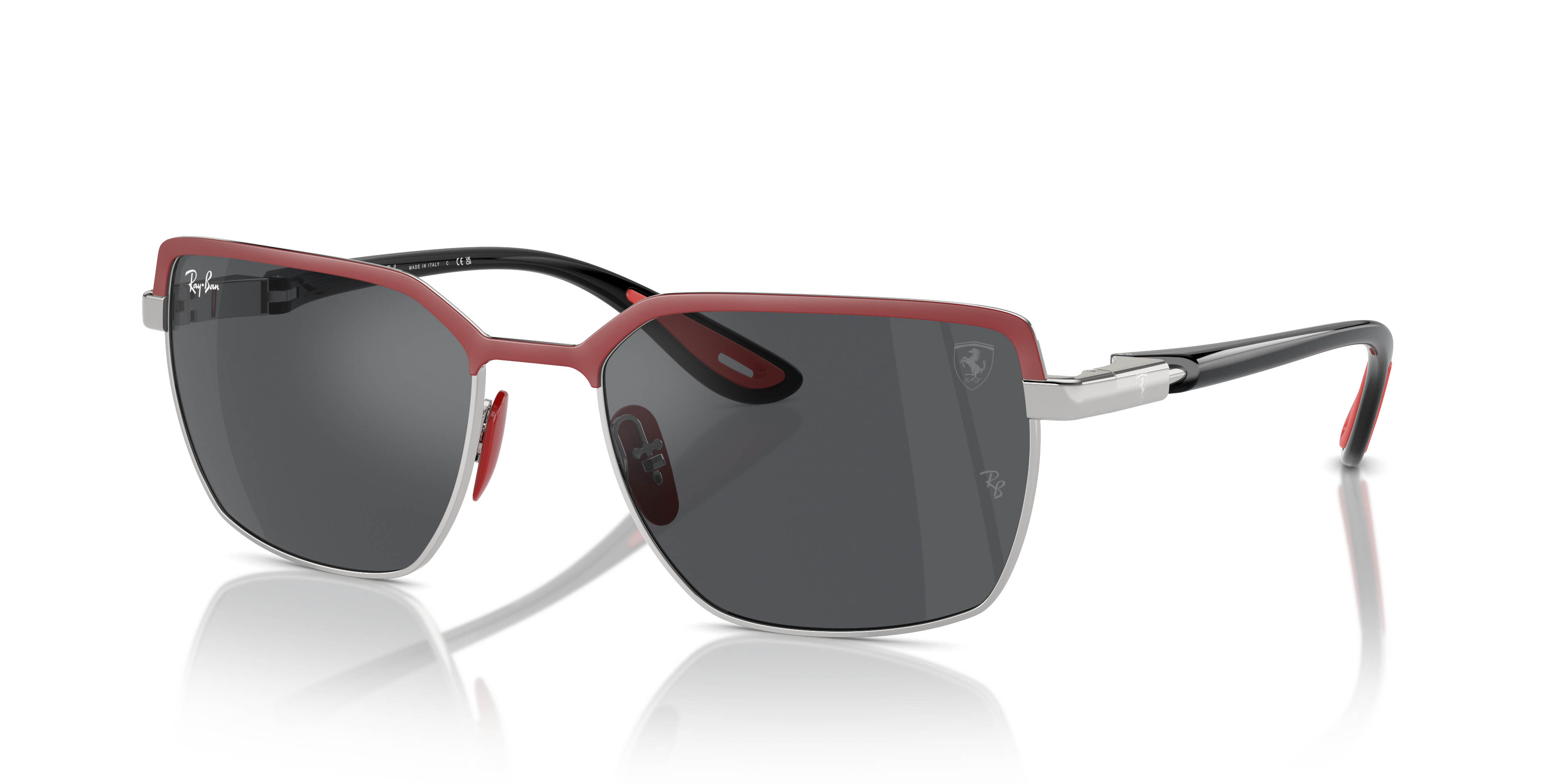 Rb3743m Scuderia Ferrari Collection Sunglasses in Red On Gunmetal and ...