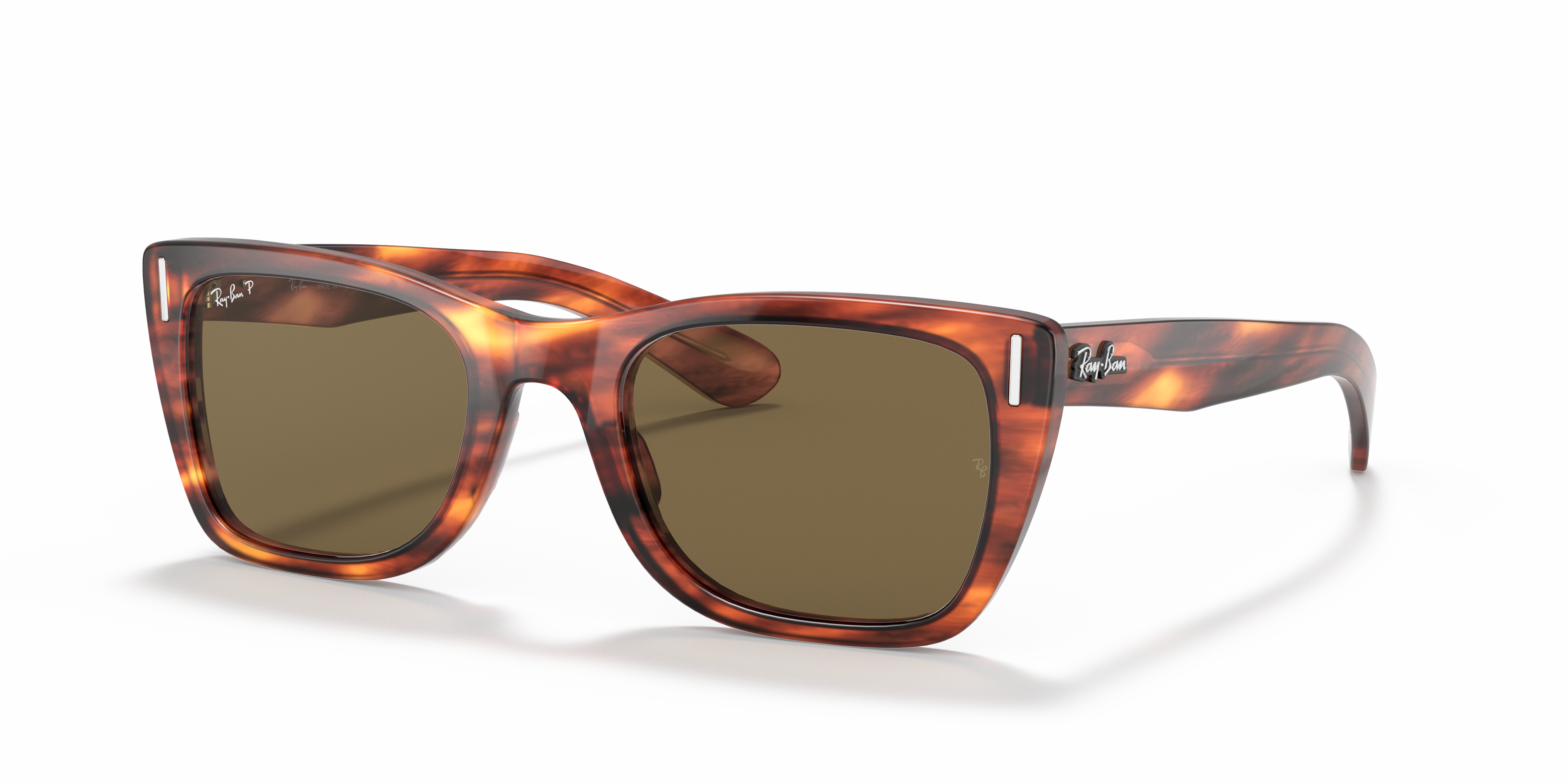 Caribbean Sunglasses in Striped Havana and B-15 Brown - RB2248 | Ray ...