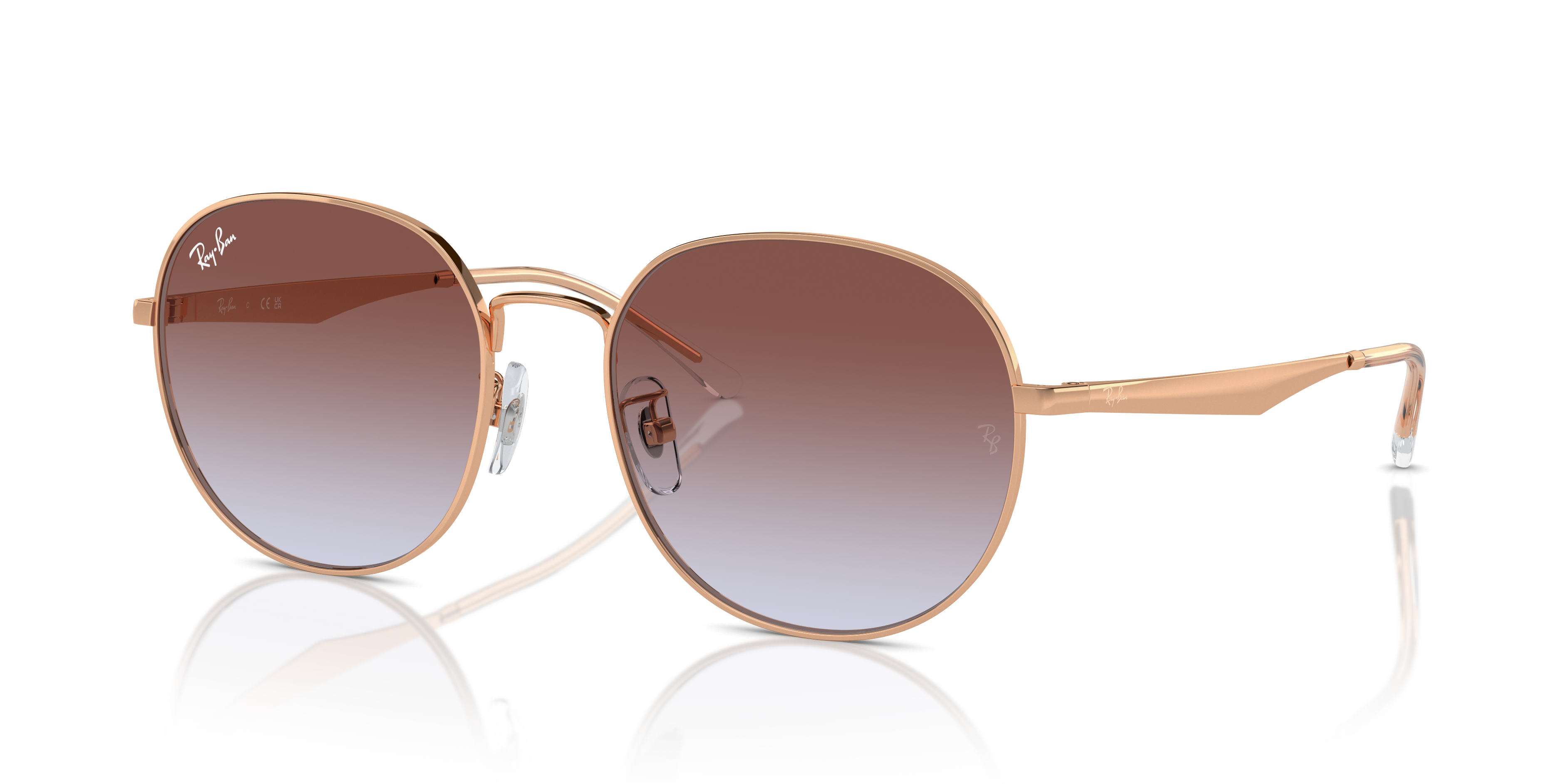 Rb3727d Sunglasses in Rose Gold and Light Blue & Violet - RB3727D | Ray ...