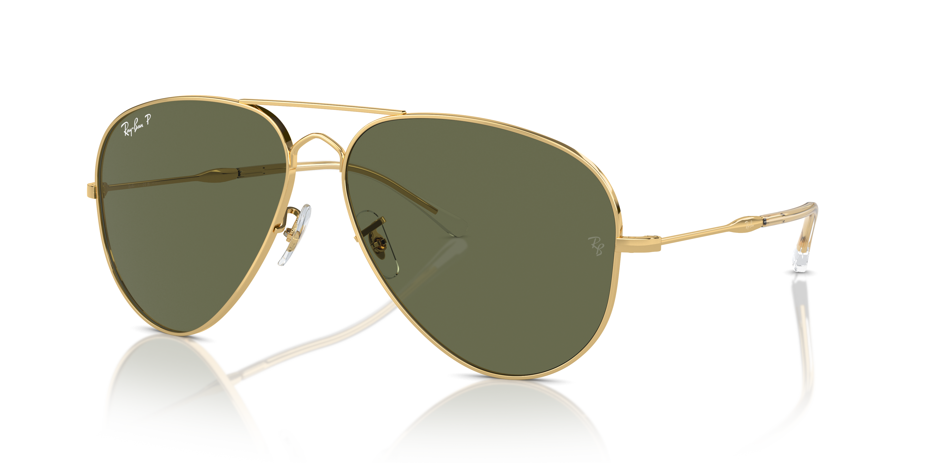 Old Aviator Sonnenbrillen in Arista Gold und Grün - RB3825 | Ray-Ban® DE