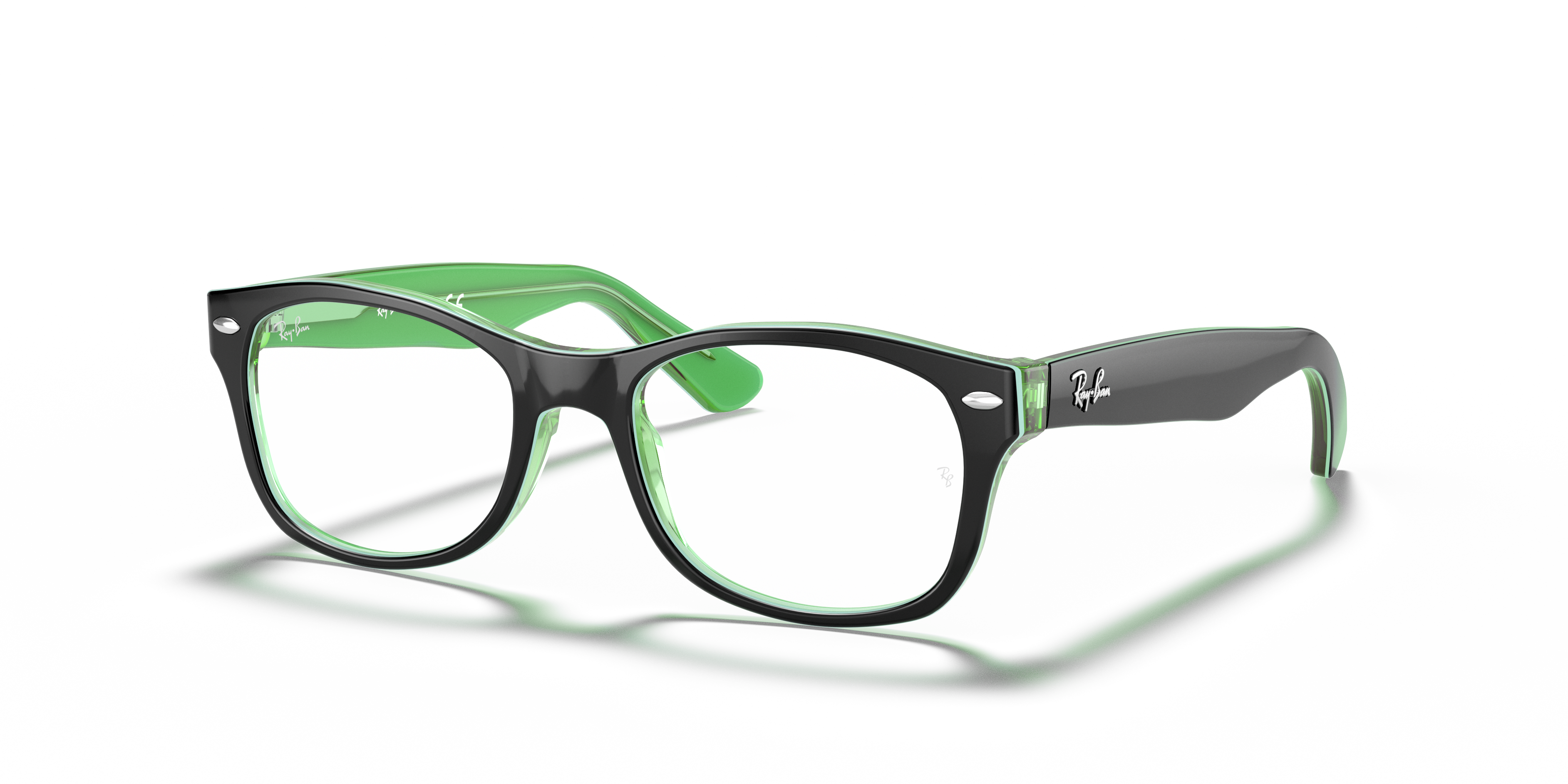 Rb1528 Optics Kids Eyeglasses with Black On Green Frame - RY1528 | Ray ...