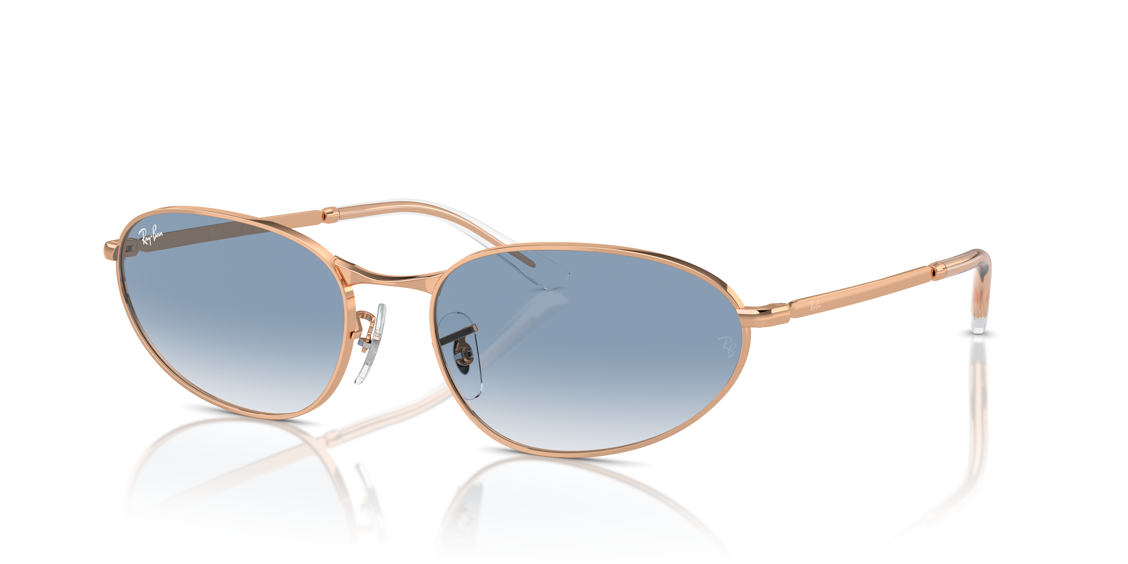 Rb3734 Sunglasses in Rose Gold and Clear & Blue - RB3734 | Ray-Ban® US