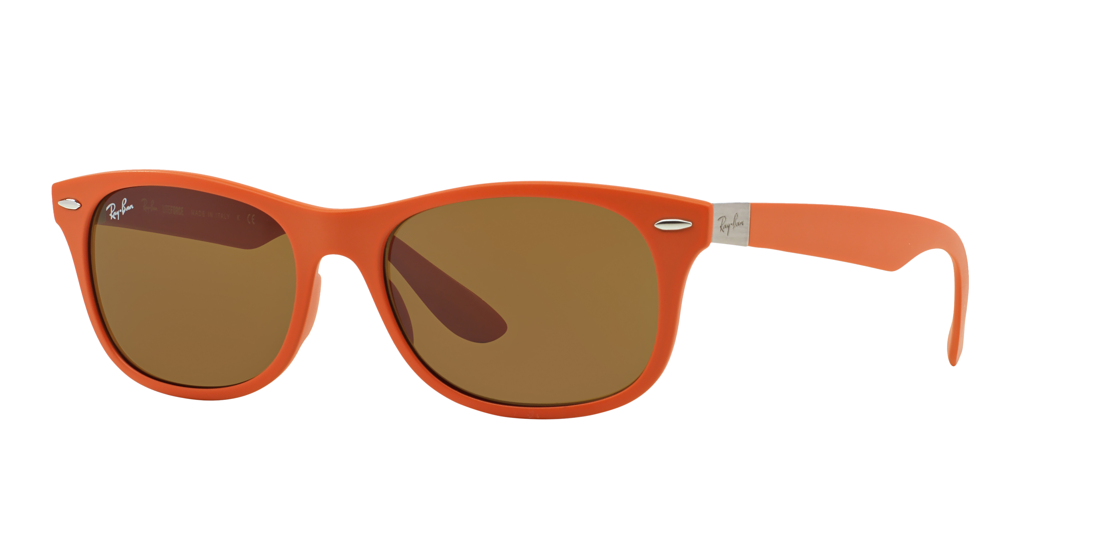 New Wayfarer Liteforce Sunglasses in Orange and Brown - RB4207 | Ray-Ban®