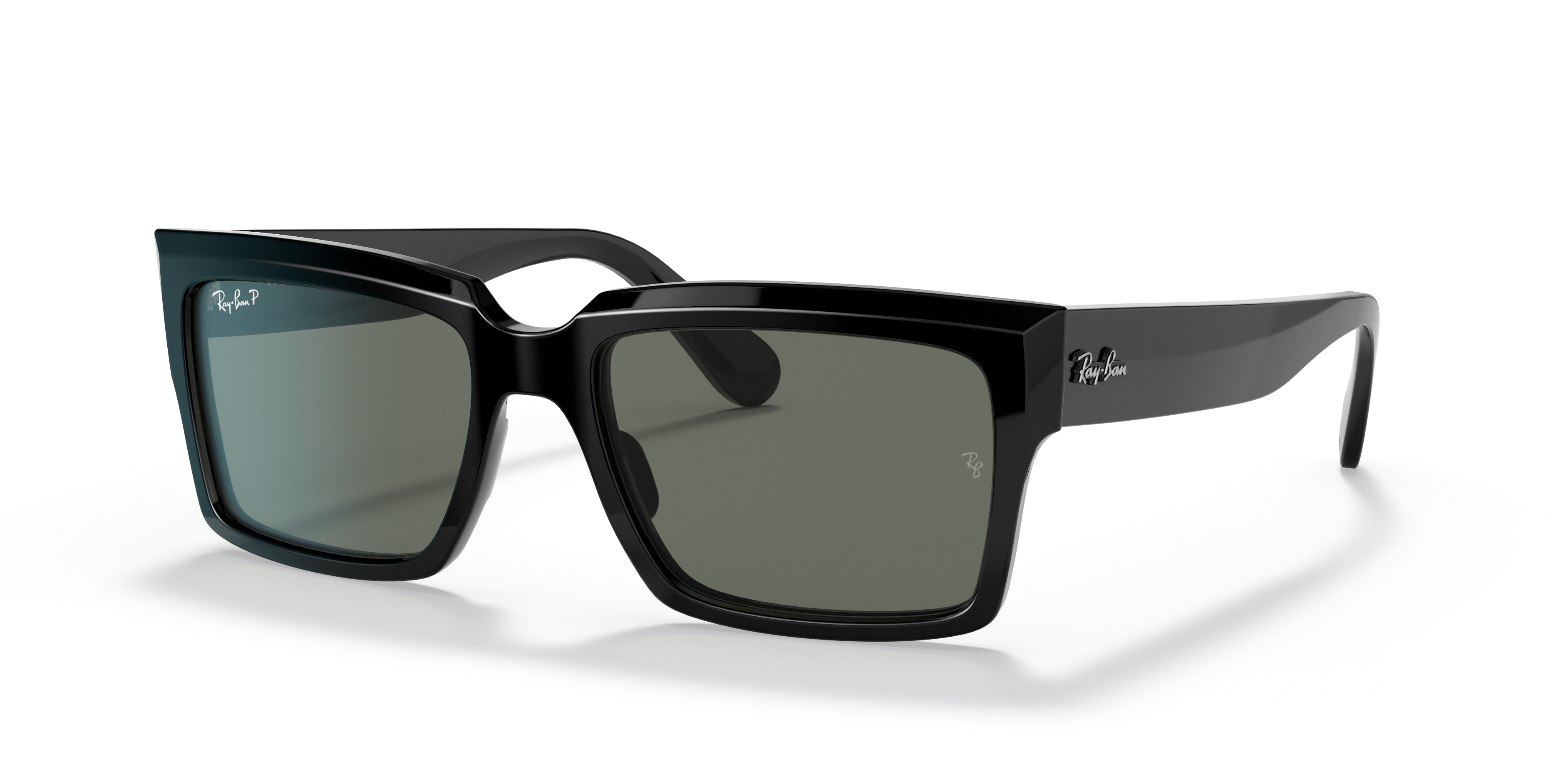 Inverness Sunglasses in Polished Black and G-15 Green Polarized ...