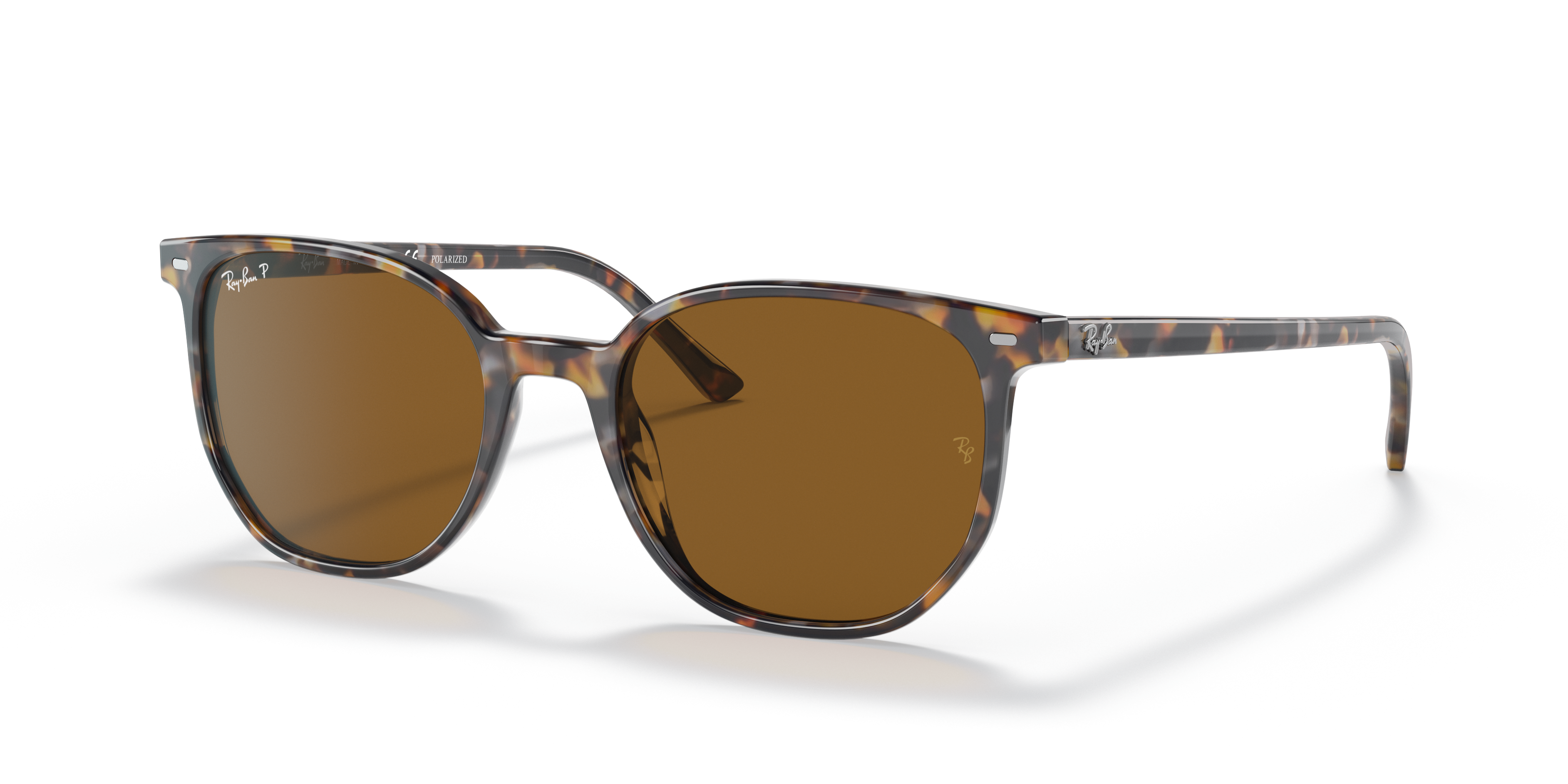 Elliot Sunglasses in Polished Havana Brown Grey and Brown Polarized (52 ...