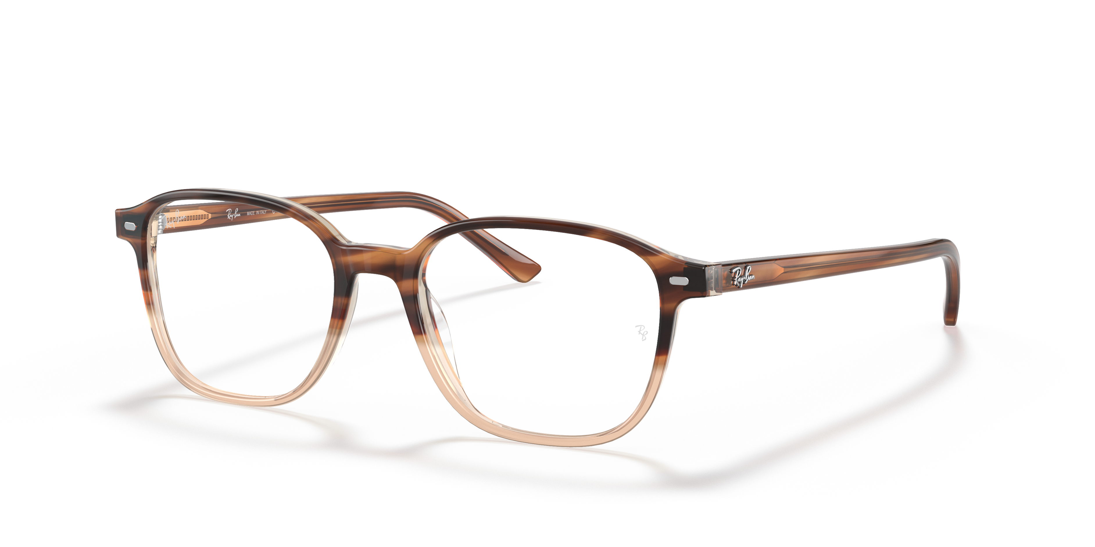 Leonard Optics Eyeglasses with Gradient Light Brown Havana Frame ...