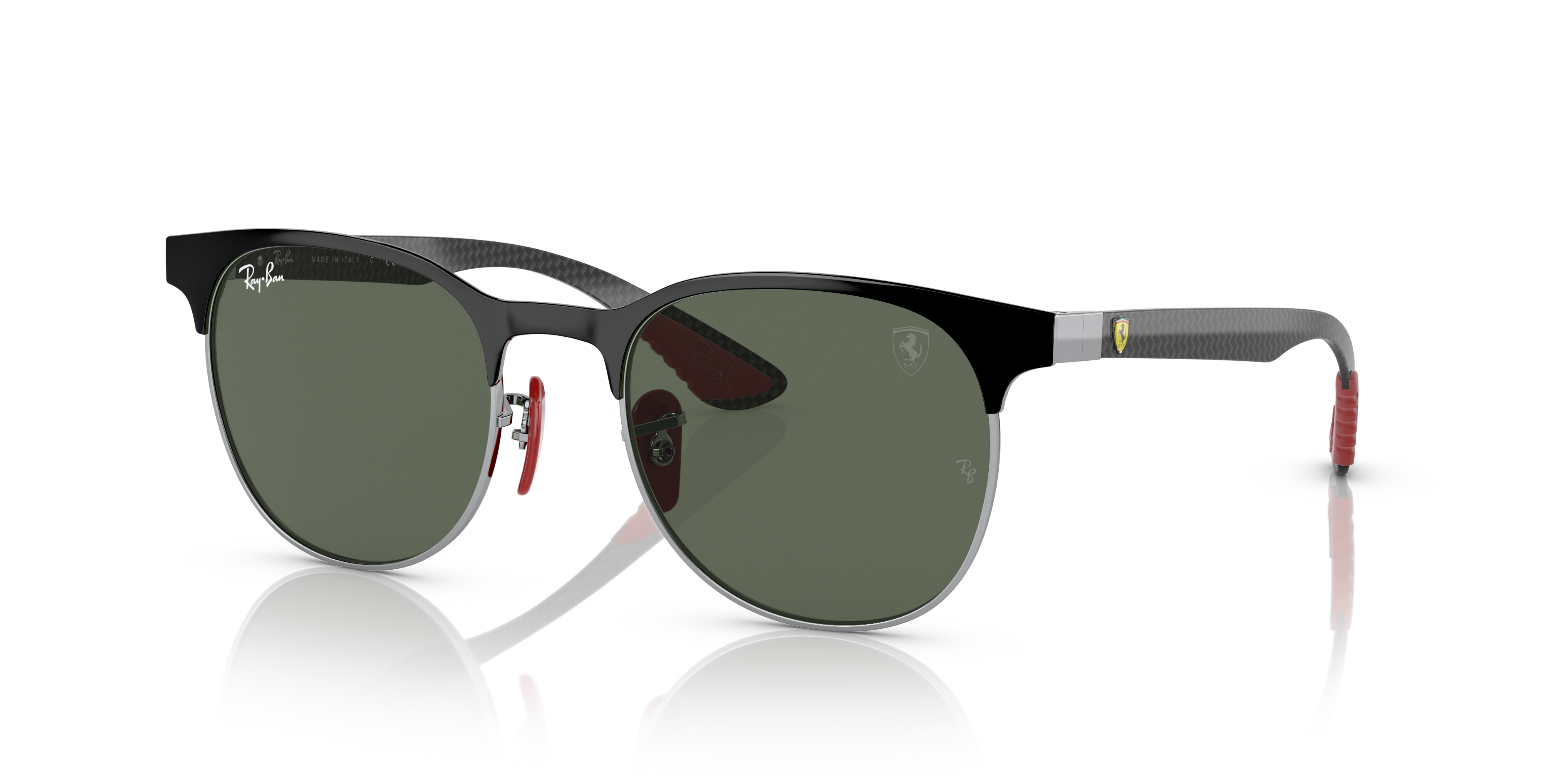 Rb8327m Scuderia Ferrari Collection Sunglasses in Black On Silver and ...