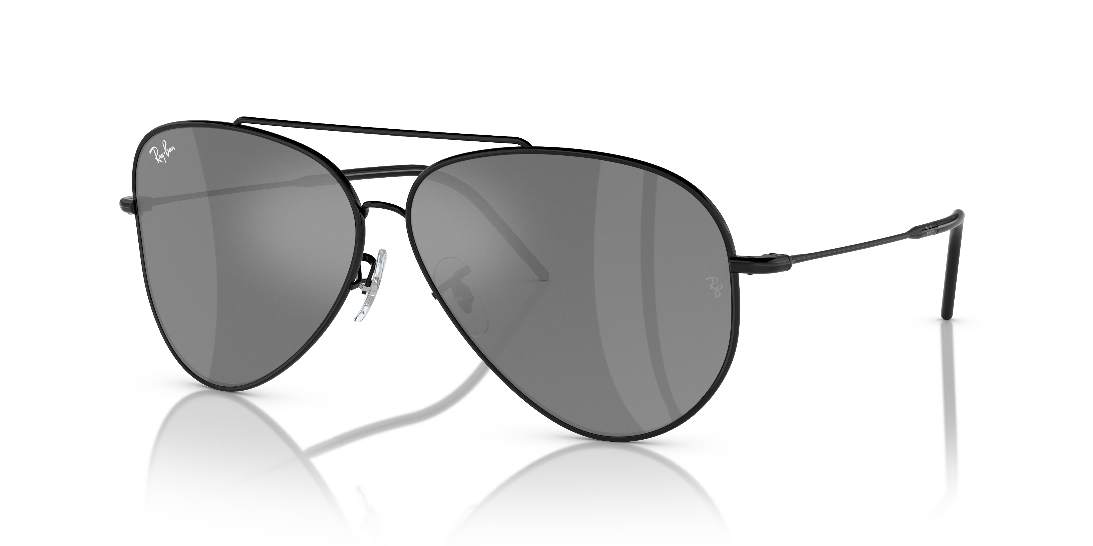 Aviator Reverse Sunglasses in Black and Silver - RBR0101S | Ray-Ban® US