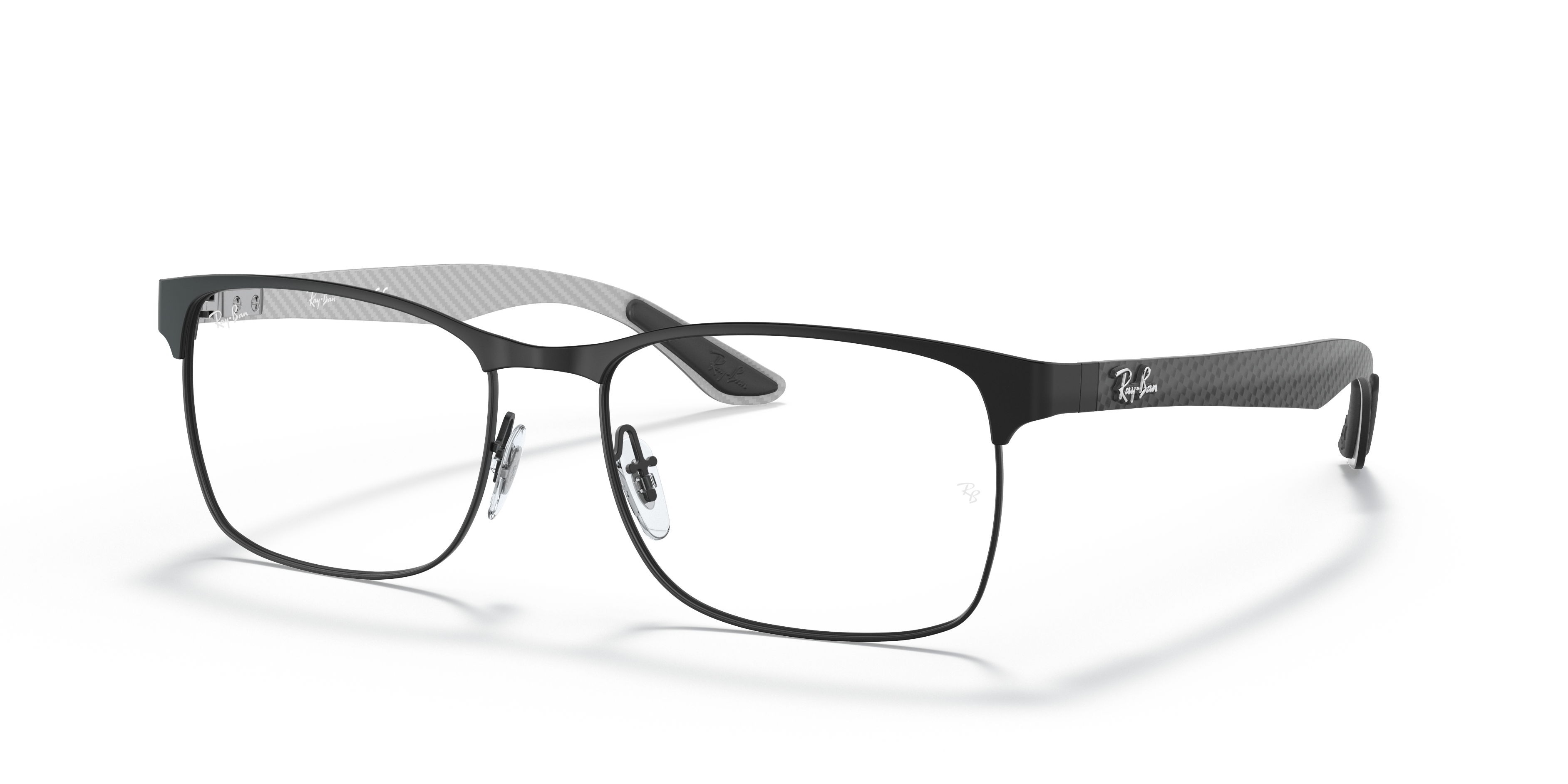 Rb8416 Optics Eyeglasses with Matte Black On Gunmetal Frame (55-17 ...