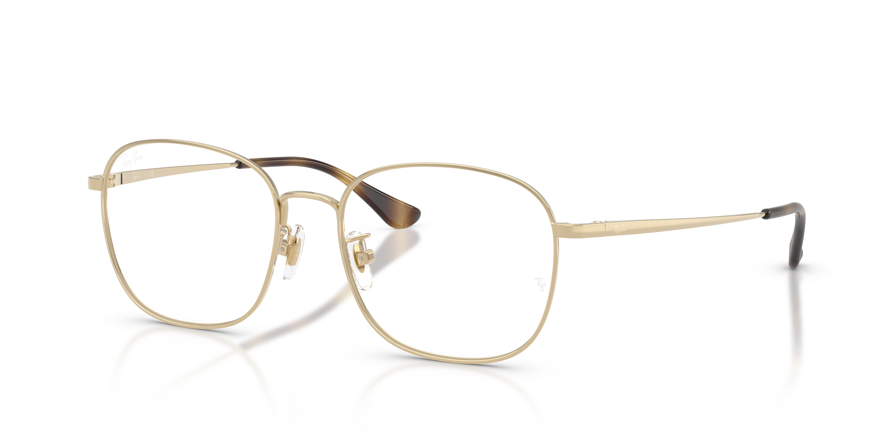 【レイバン公式ストア】 Ray-Ban® Rb6418d Optics メガネ | ペールゴールド フレーム - RB6418D