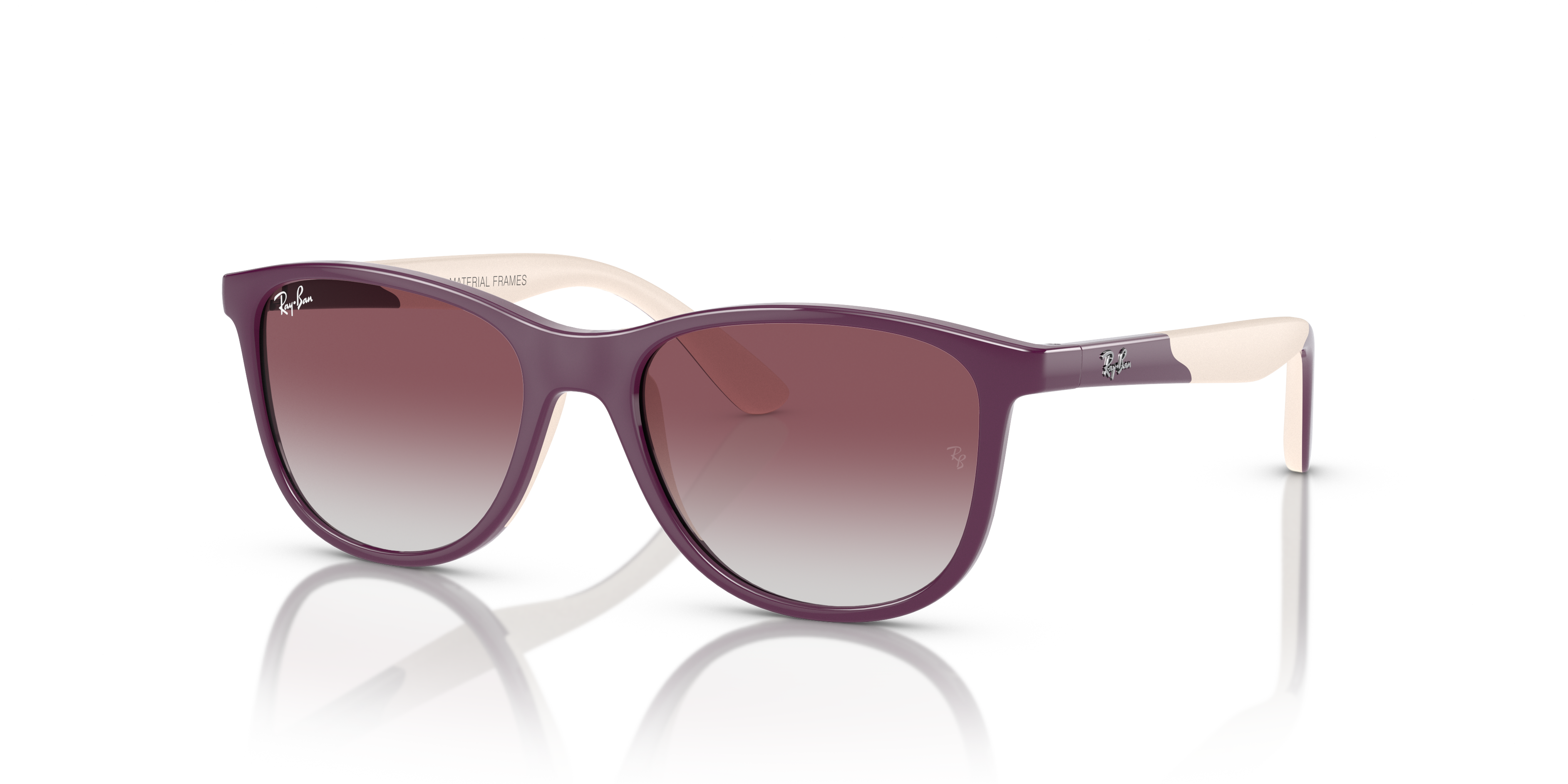 Rb9077s Kids Bio-based Sunglasses in Purple On Beige and Violet/Grey ...