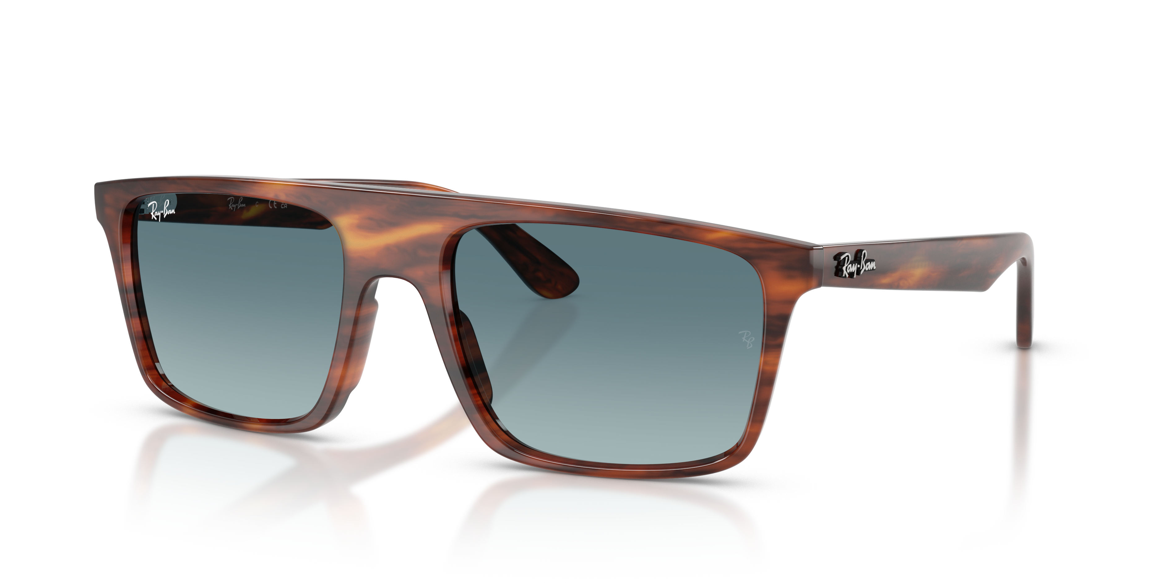 Gafas de Sol Rb2222 en Habana a Rayas y Azul Degradad Gris - RB2222 ...