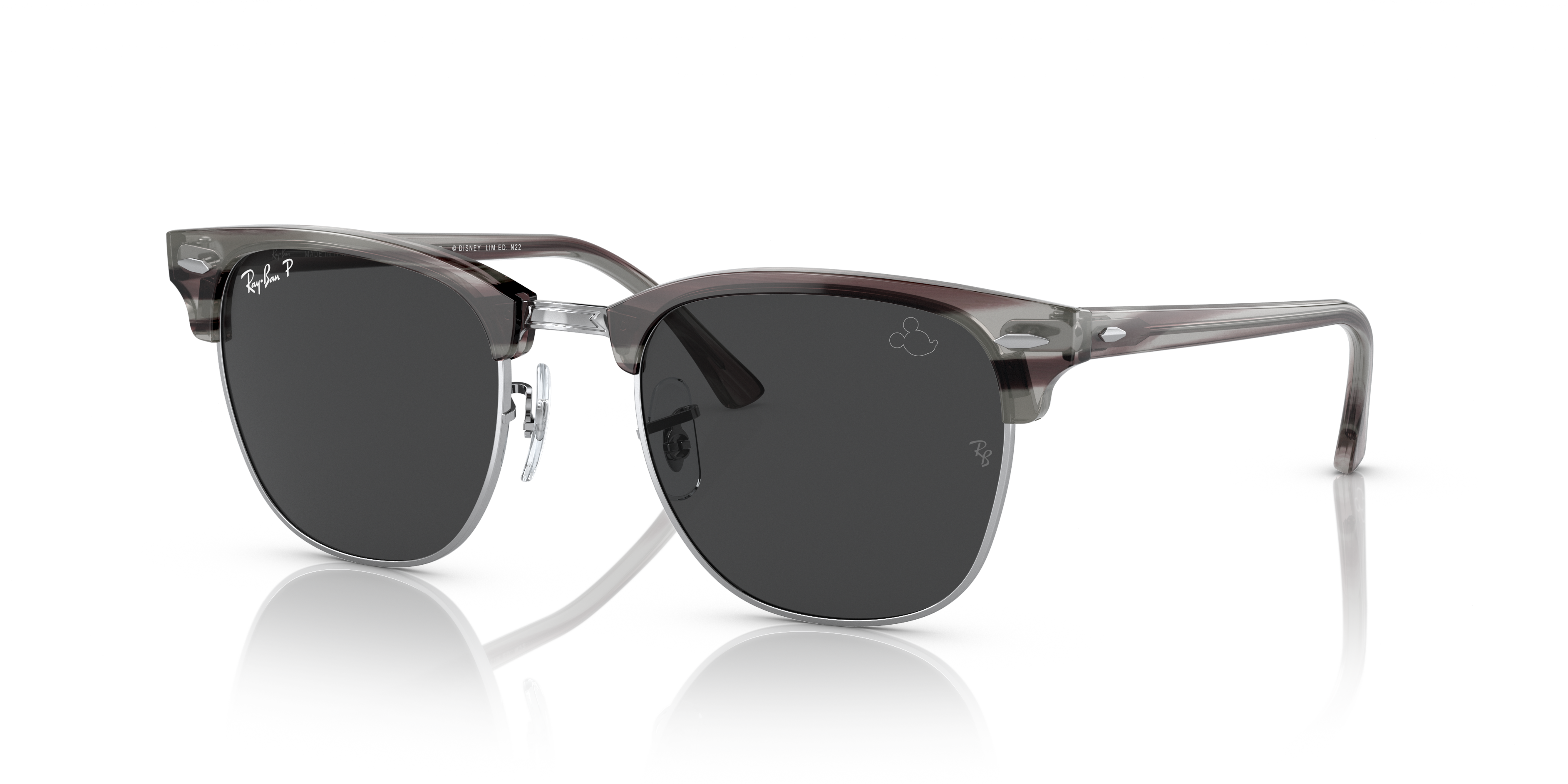 Rb3016 Clubmaster Disney Mickey Mouse Sunglasses in Polished Grey ...
