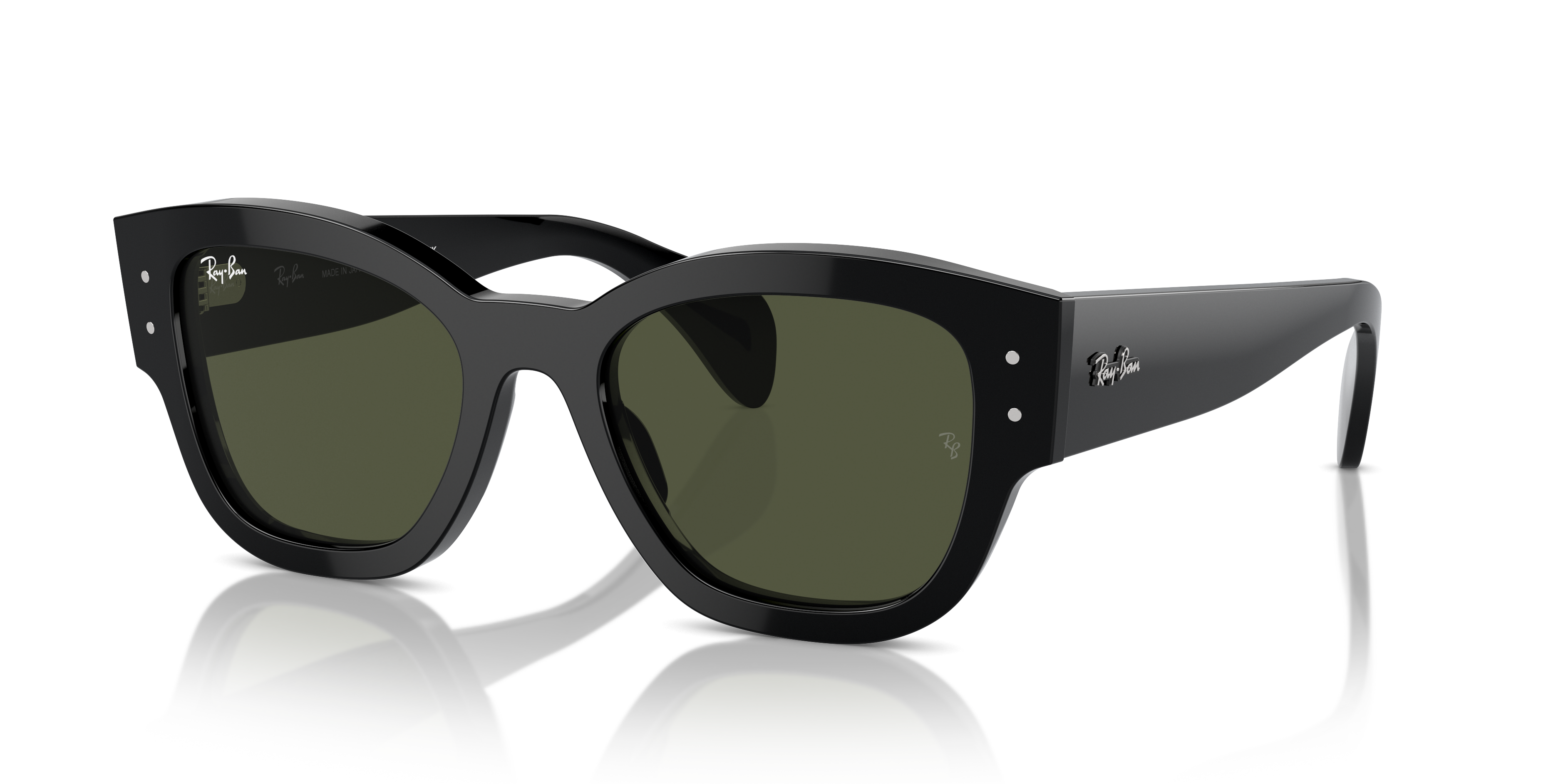 【レイバン公式ストア】 Ray-Ban® Jorge サングラス | ブラック X グリーン - RB7681SF
