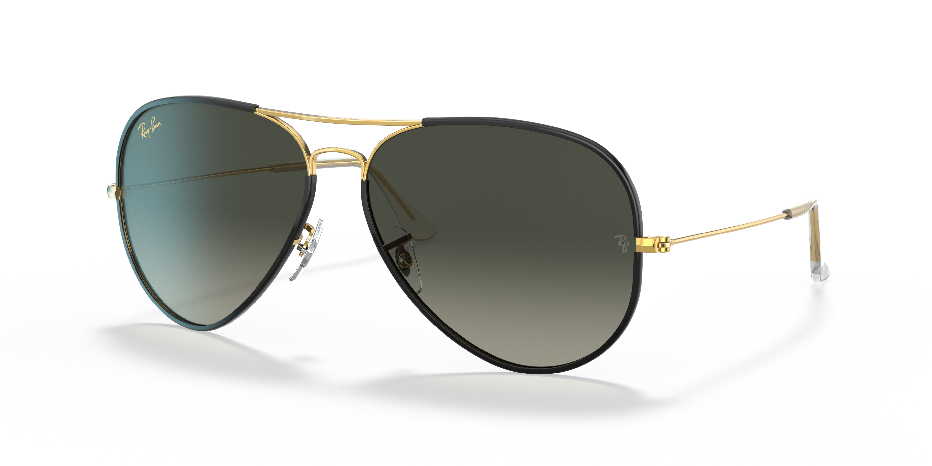 Lentes de sol Aviator Full Color Legend en Negro sobre Dorado y Gris ...