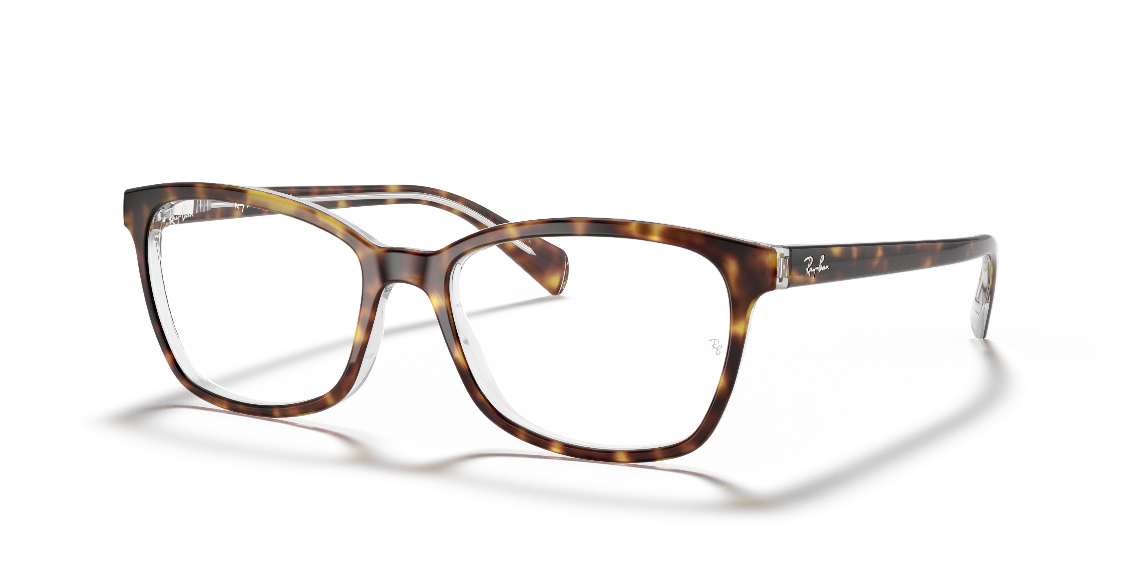 Rb5362 Optics Eyeglasses with Havana On Transparent Frame - RB5362 ...