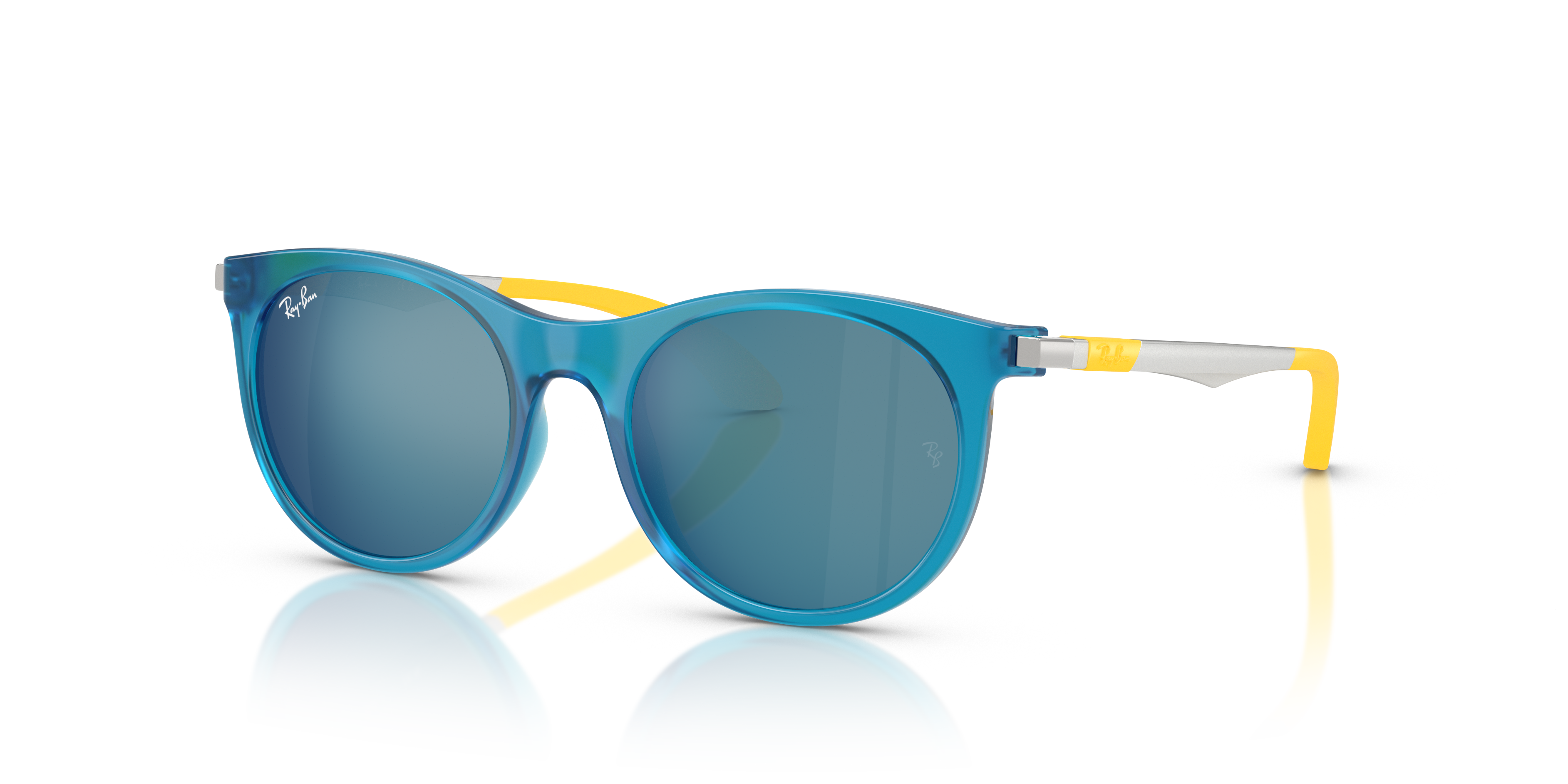 Rb9082s Kids Sunglasses in Blue and Blue Mirror Blue - RB9082S | Ray-Ban® CA