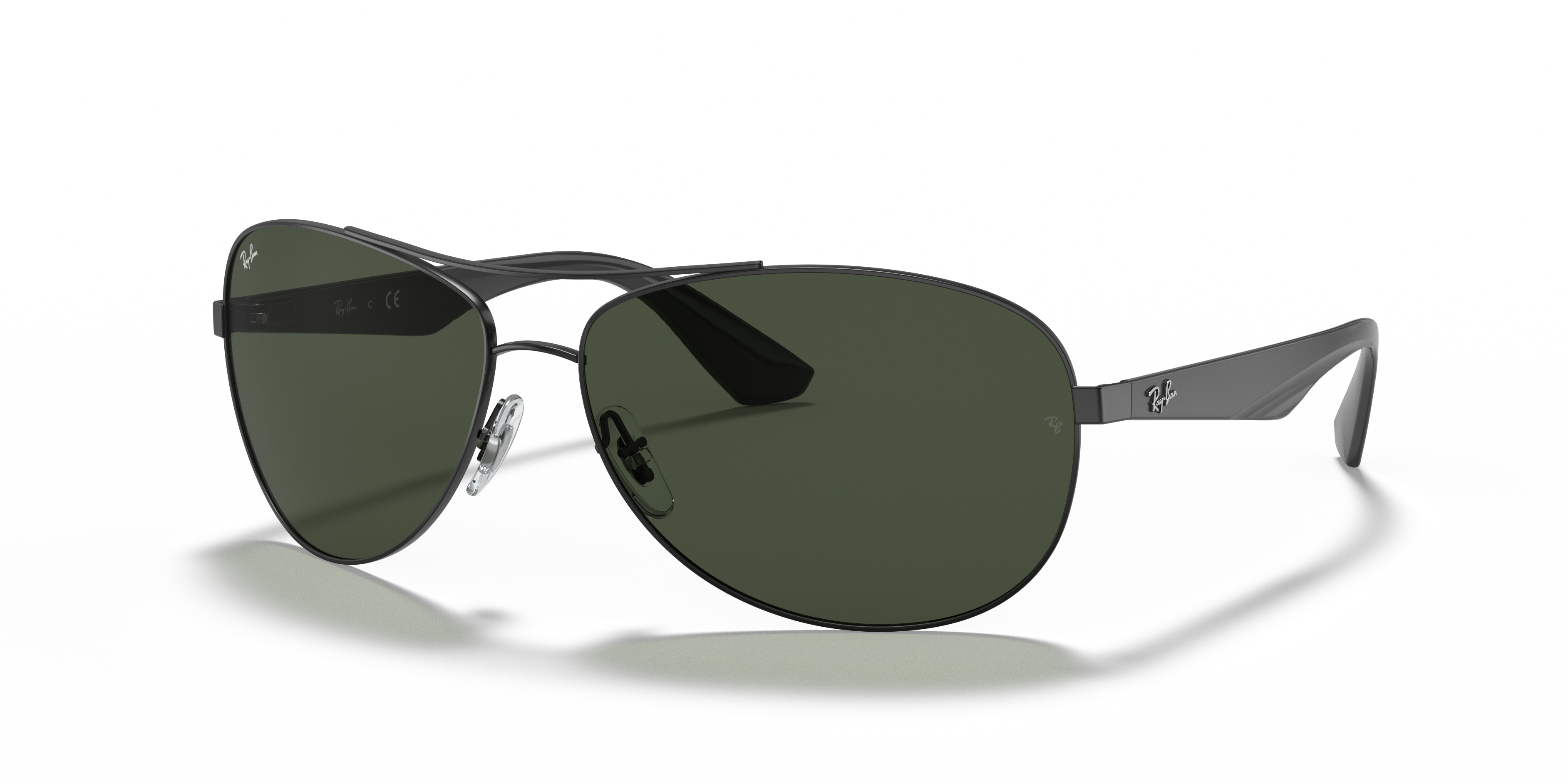 Rb3526 Sunglasses in Matte Black and Green - RB3526 | Ray-Ban® US
